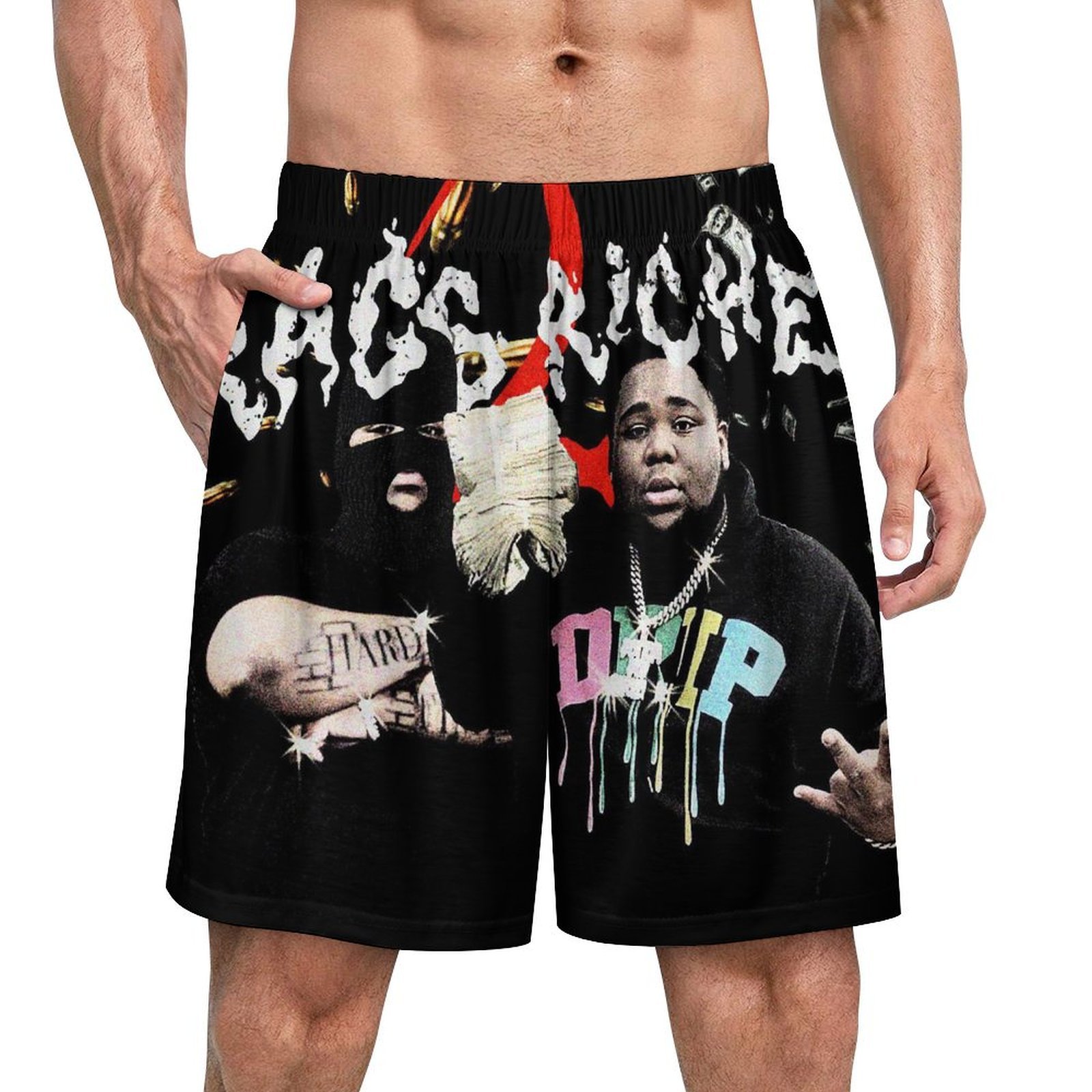 Rod Wave Singer Music Men's Pajama Pants Sleepwear Lounge Shorts ...