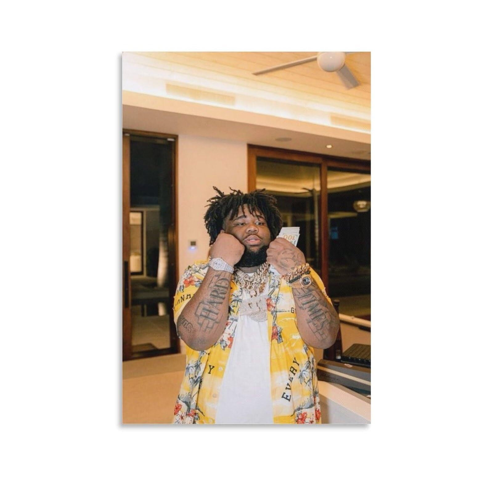 Rod Wave Singer Poster (1) Canvas Poster Bedroom Decor Landscape Office ...