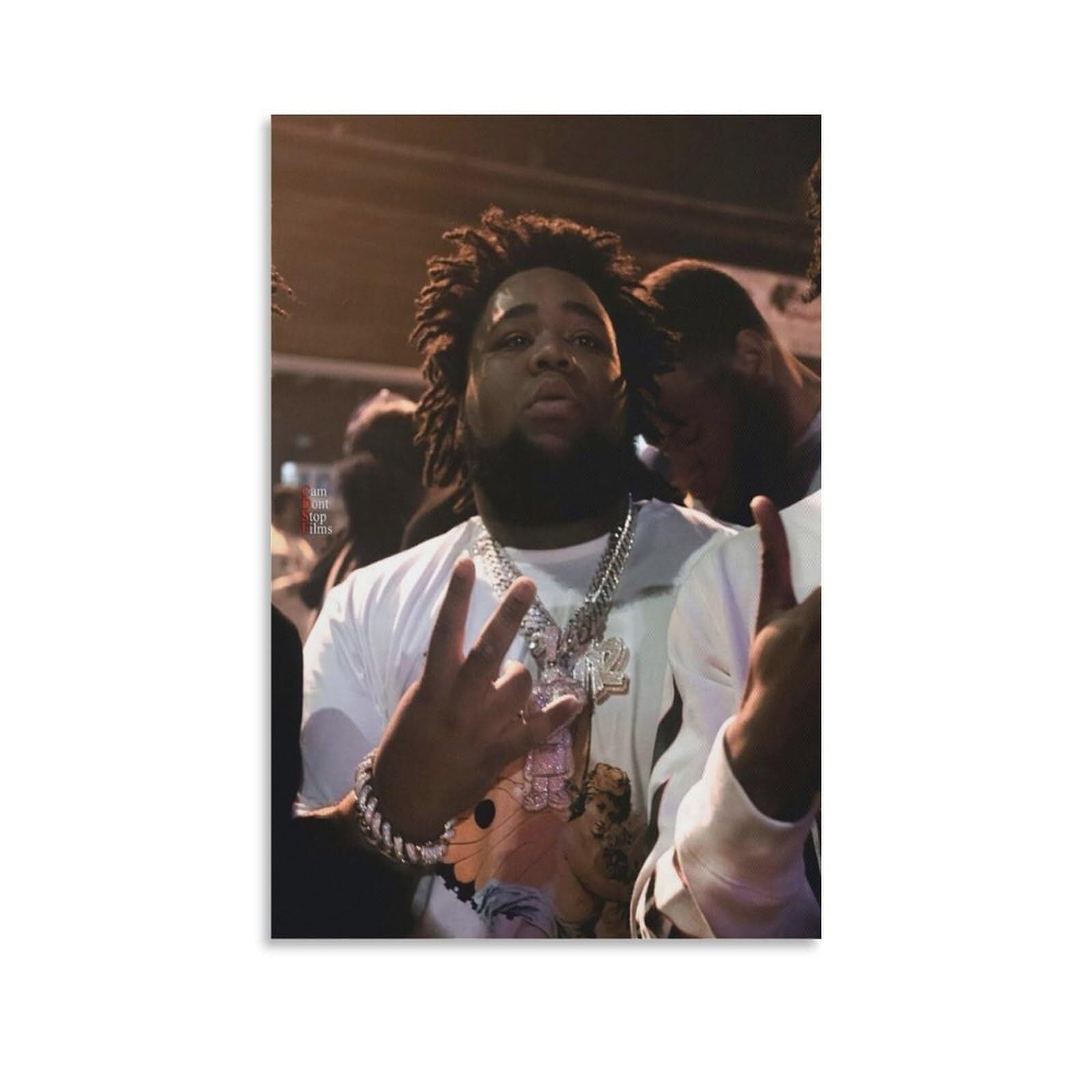 Rod Wave Singer Poster (4) Canvas Poster Wall Art Decor Print Picture ...