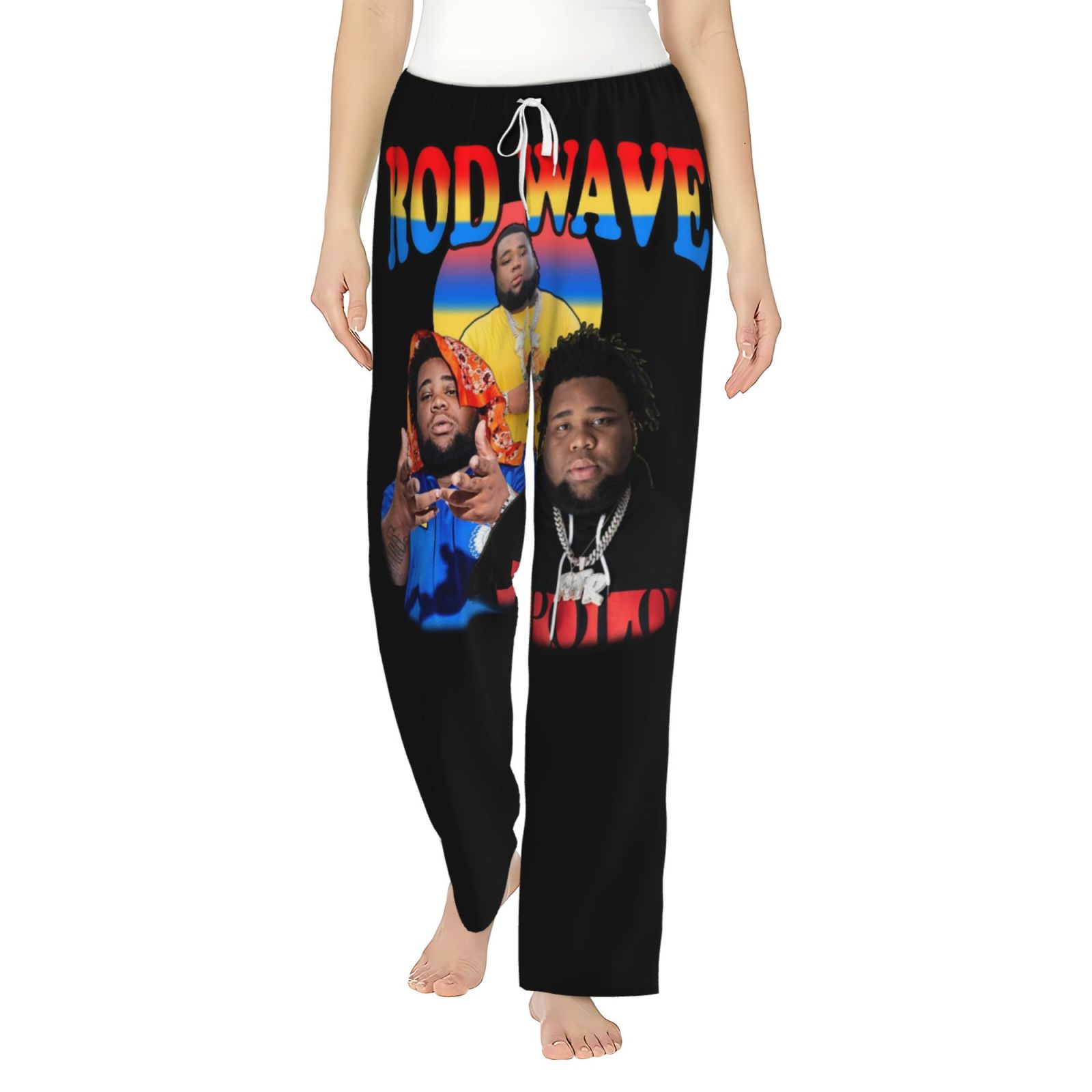 Rod Wave Singer Women's Pajama Pants Lounge Daily Novelty Cozy Sleep ...