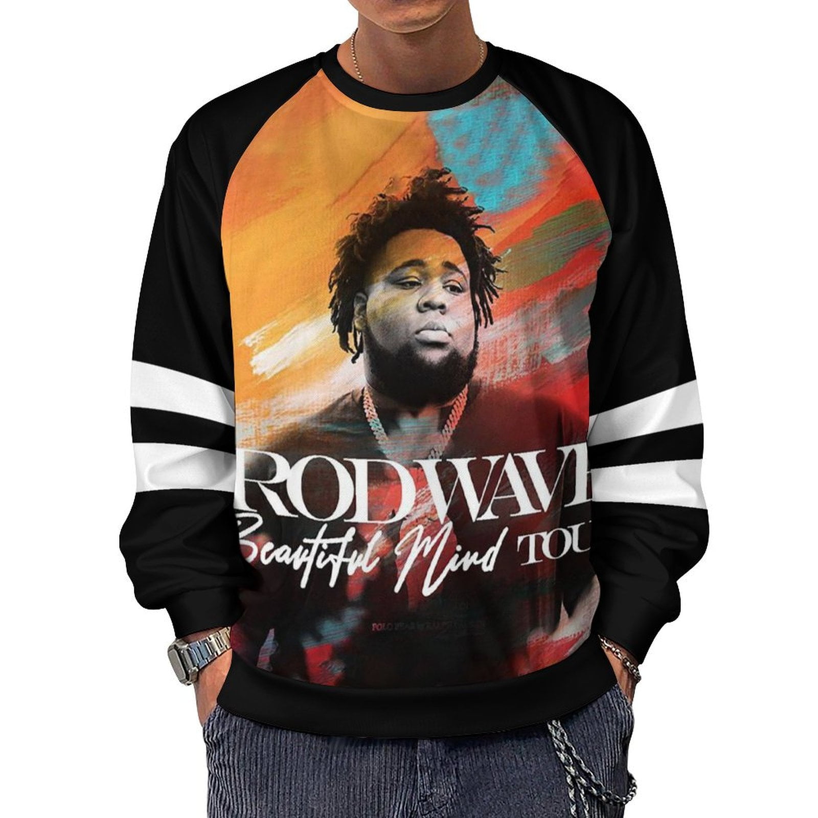Rod Wave Sweatshirt Men Graphic Pullover Crewneck Sweater Shirts ...