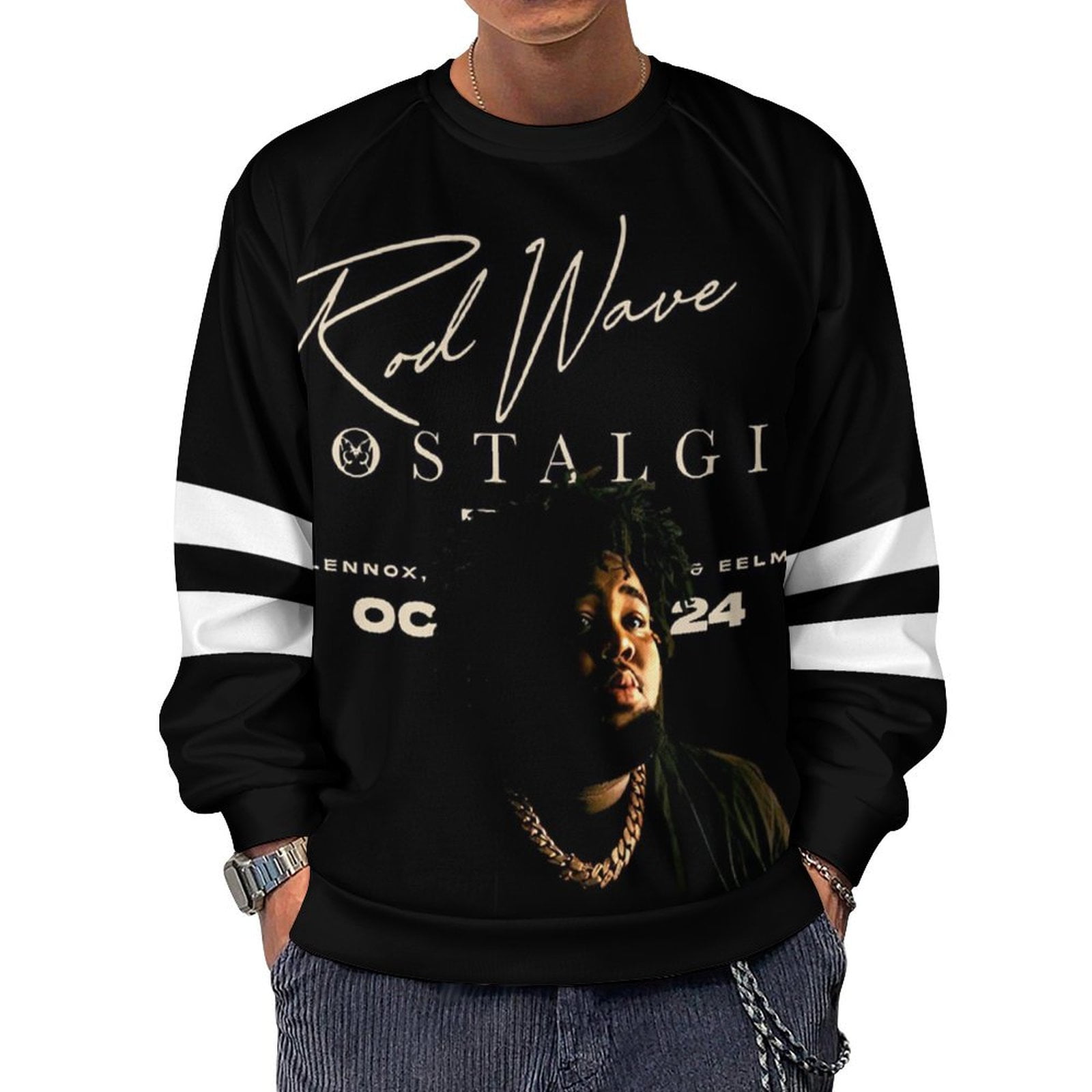 Rod Wave Sweatshirt Men Graphic Pullover Crewneck Sweater Shirts ...