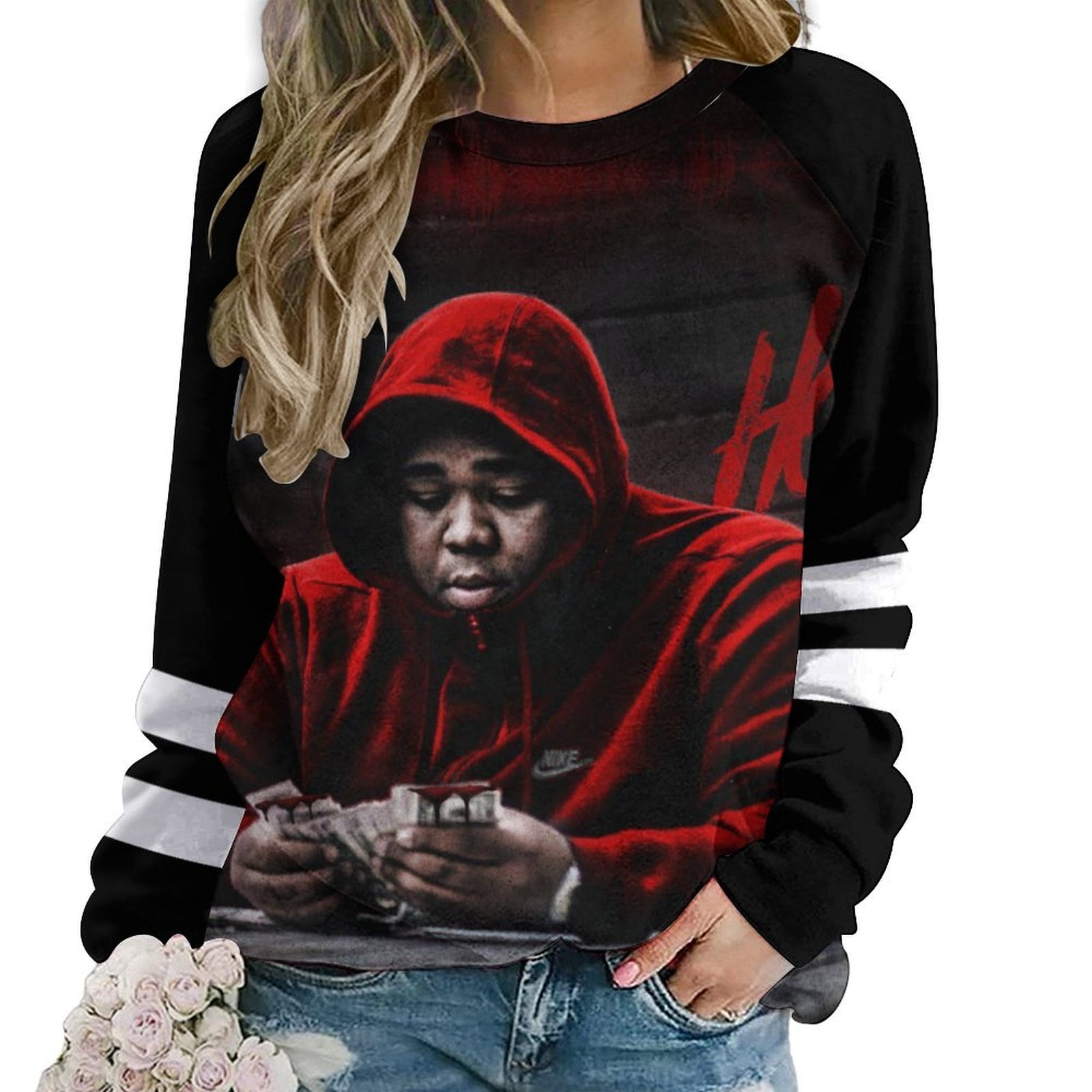 Rod Wave Sweatshirt Women Graphic Pullover Crewneck Sweater Shirts ...