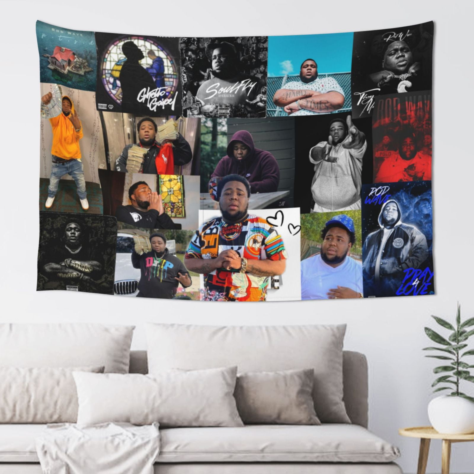Rod Wave Tapestry Wall Hanging Home Decoration Wall Blanket Dormitory ...