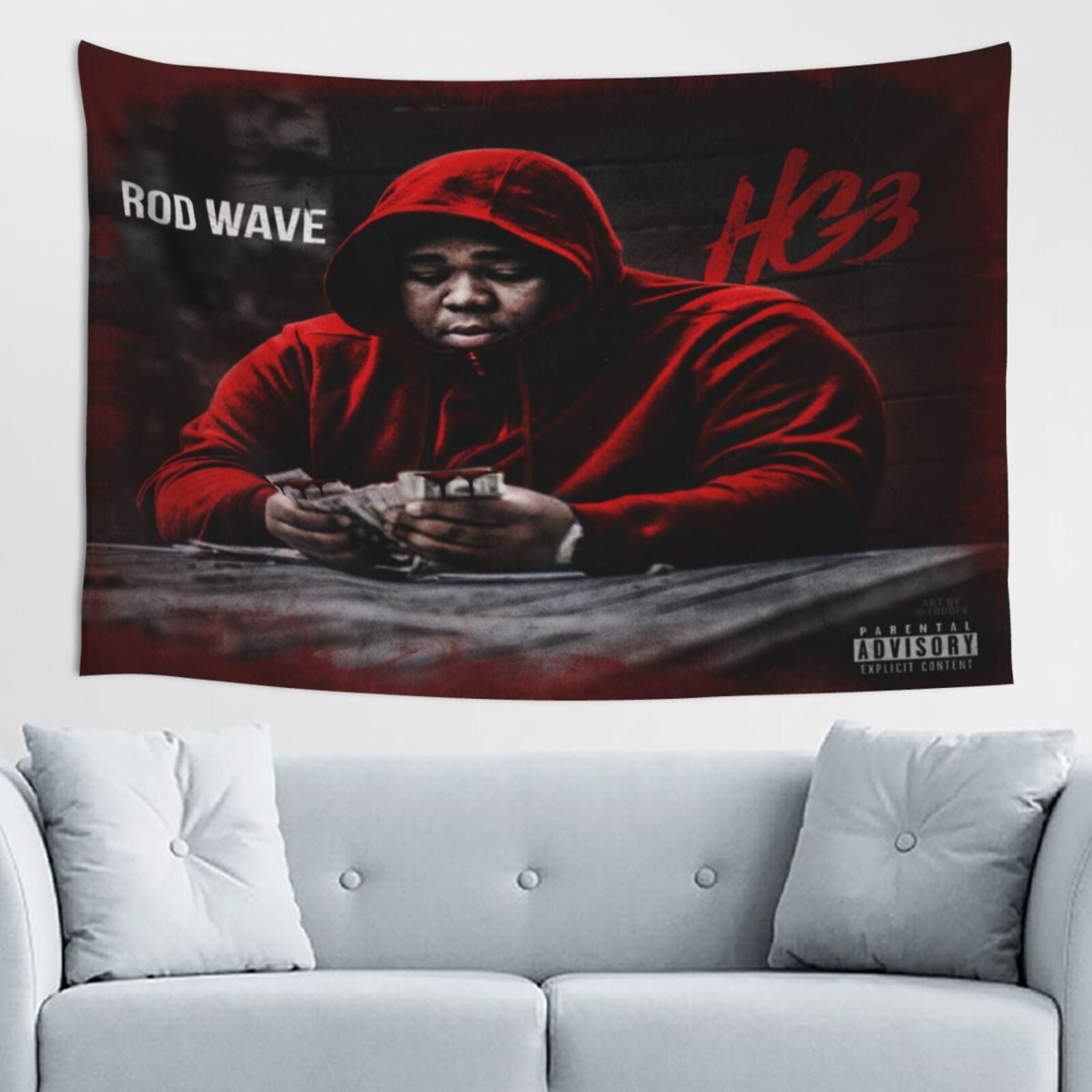 Rod Wave Tapestry Wall Hanging Wall Art Decor Wall Tapestry For Living ...