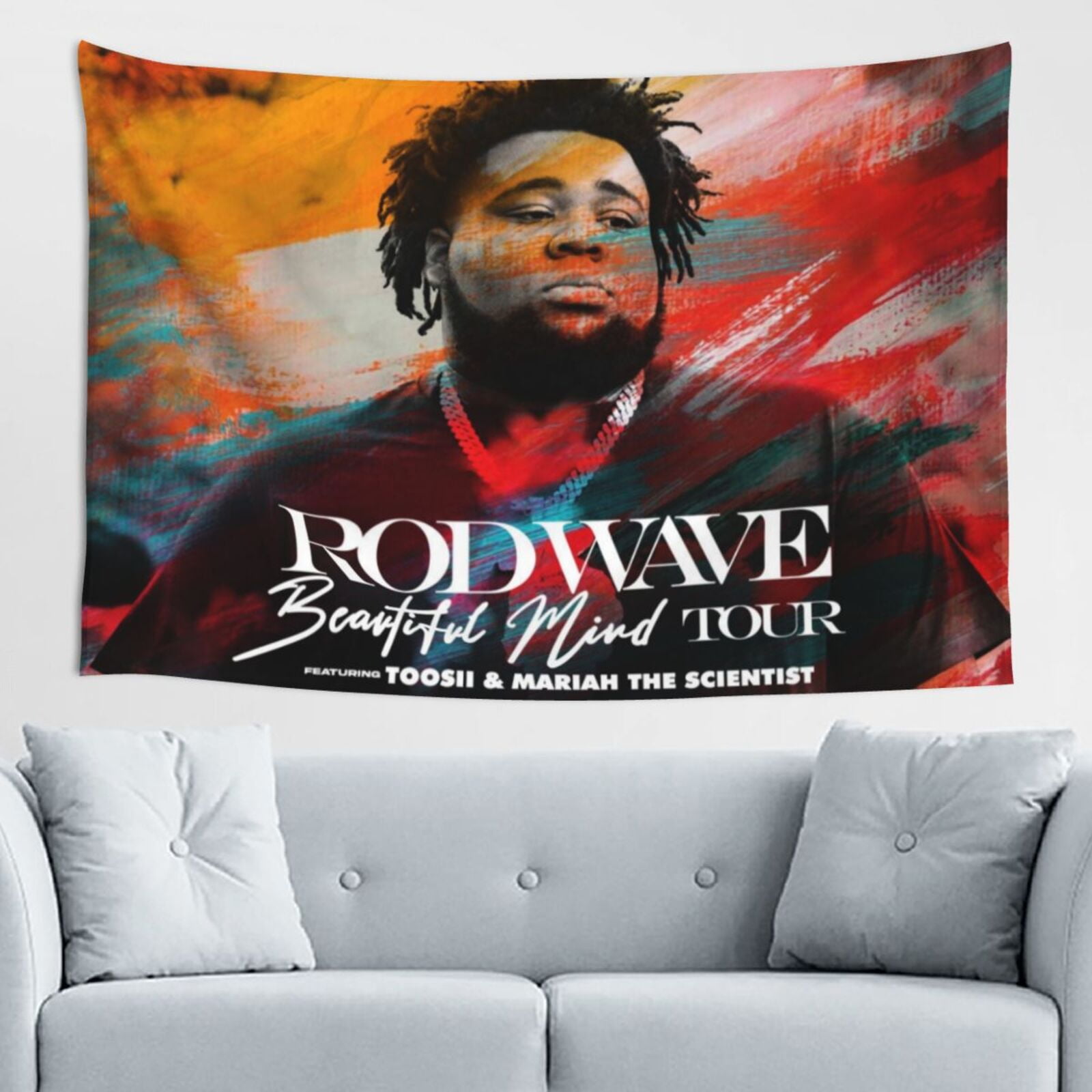 Rod Wave Tapestry Wall Hanging Wall Art Decor Wall Tapestry For Living ...