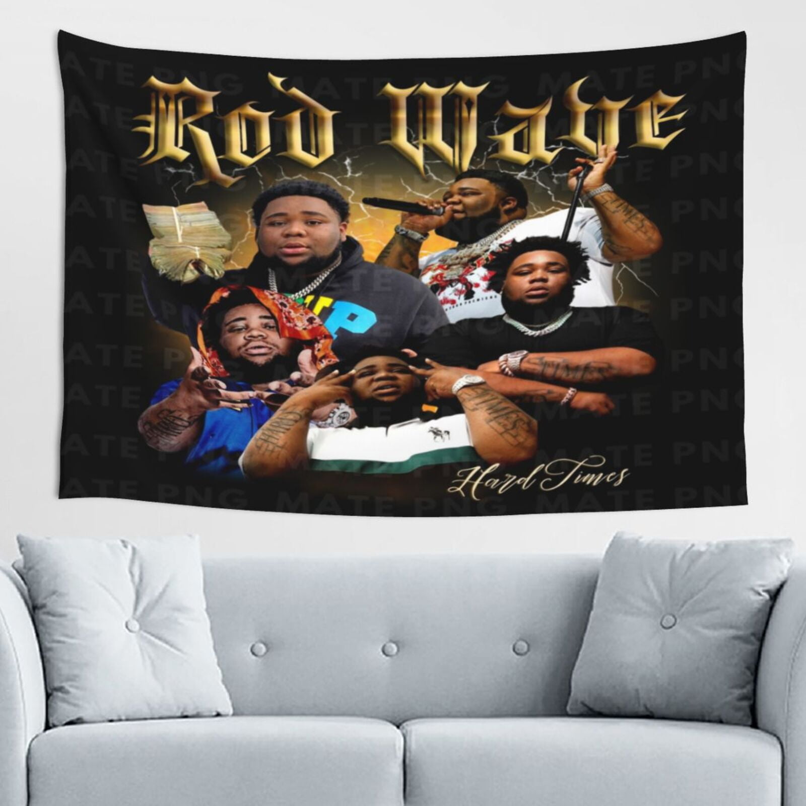 Rod Wave Tapestry Wall Hanging Wall Art Decor Wall Tapestry For Living ...