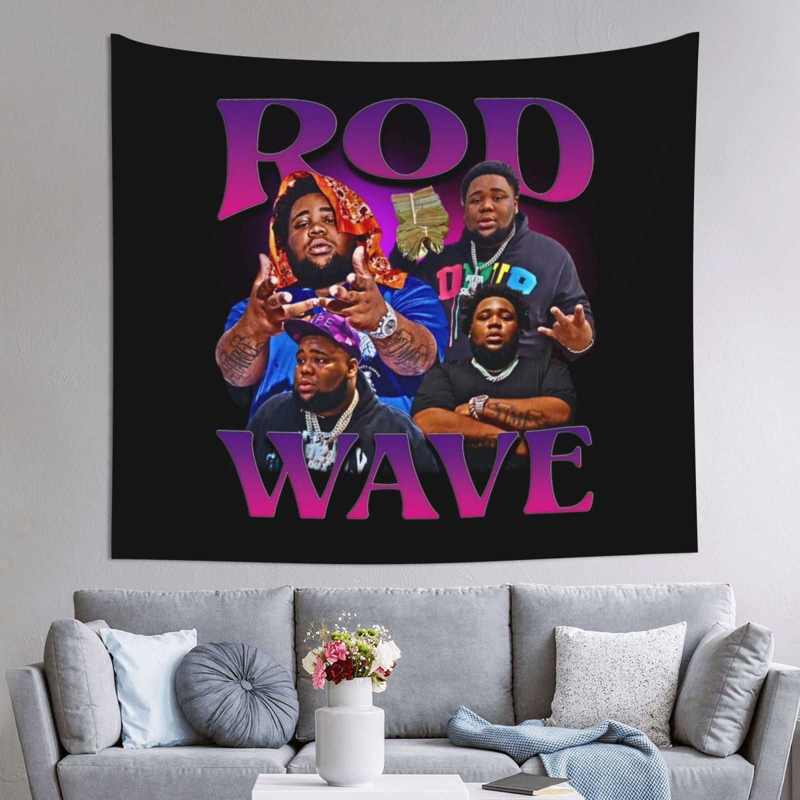 Rod Wave Tapestry Wall Hanging Wall Art Decor Wall Tapestry For Living ...