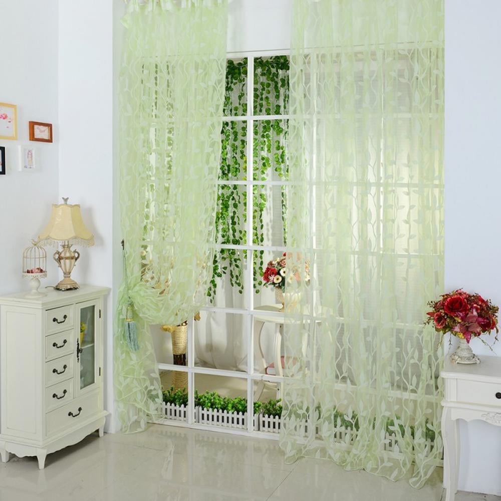 Rod-piercing window screen with inverted leaf, 1M X 2M leaf tulle ...