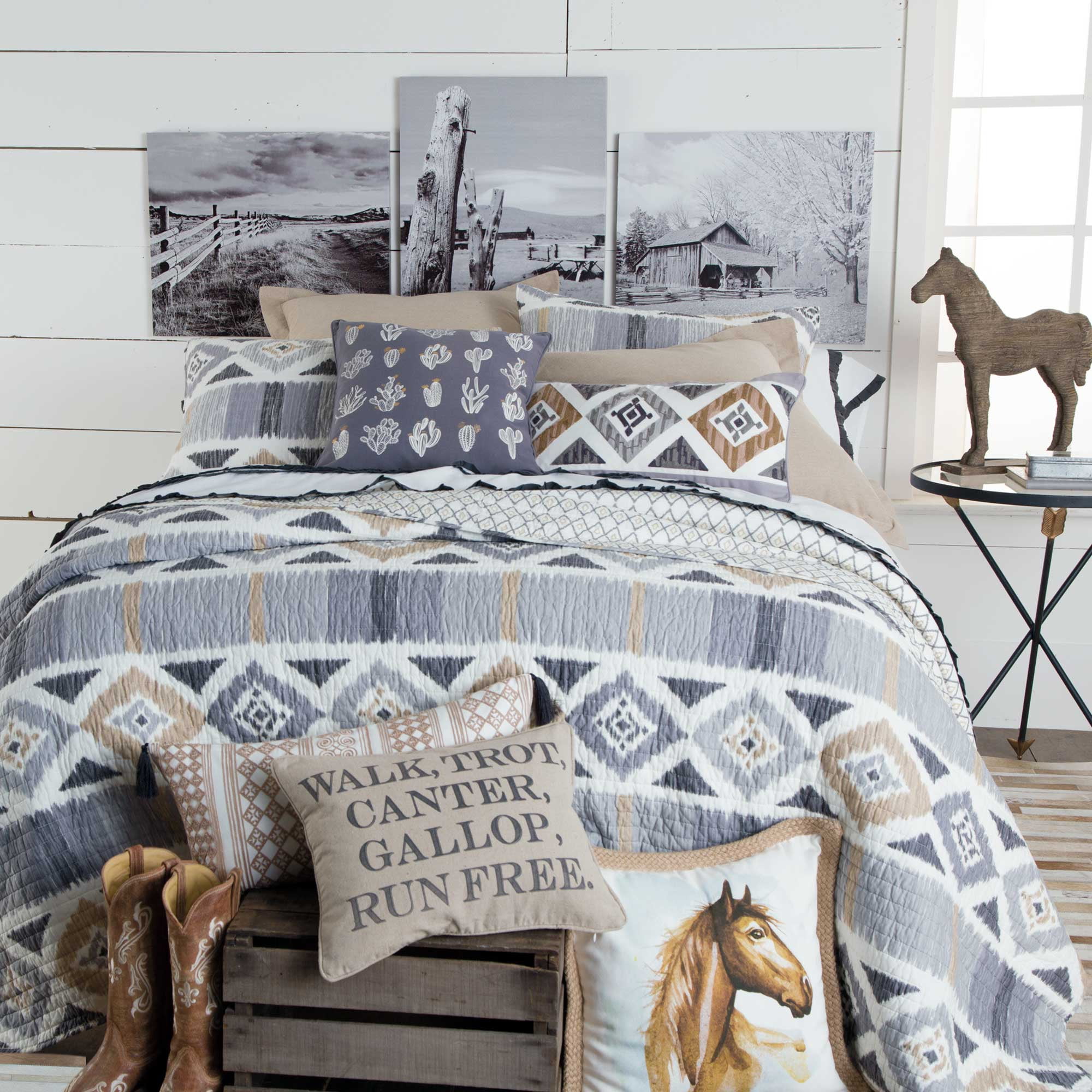 Rod's True Western Walk, Trot, Canter, Gallop Collection Grey and Tan ...