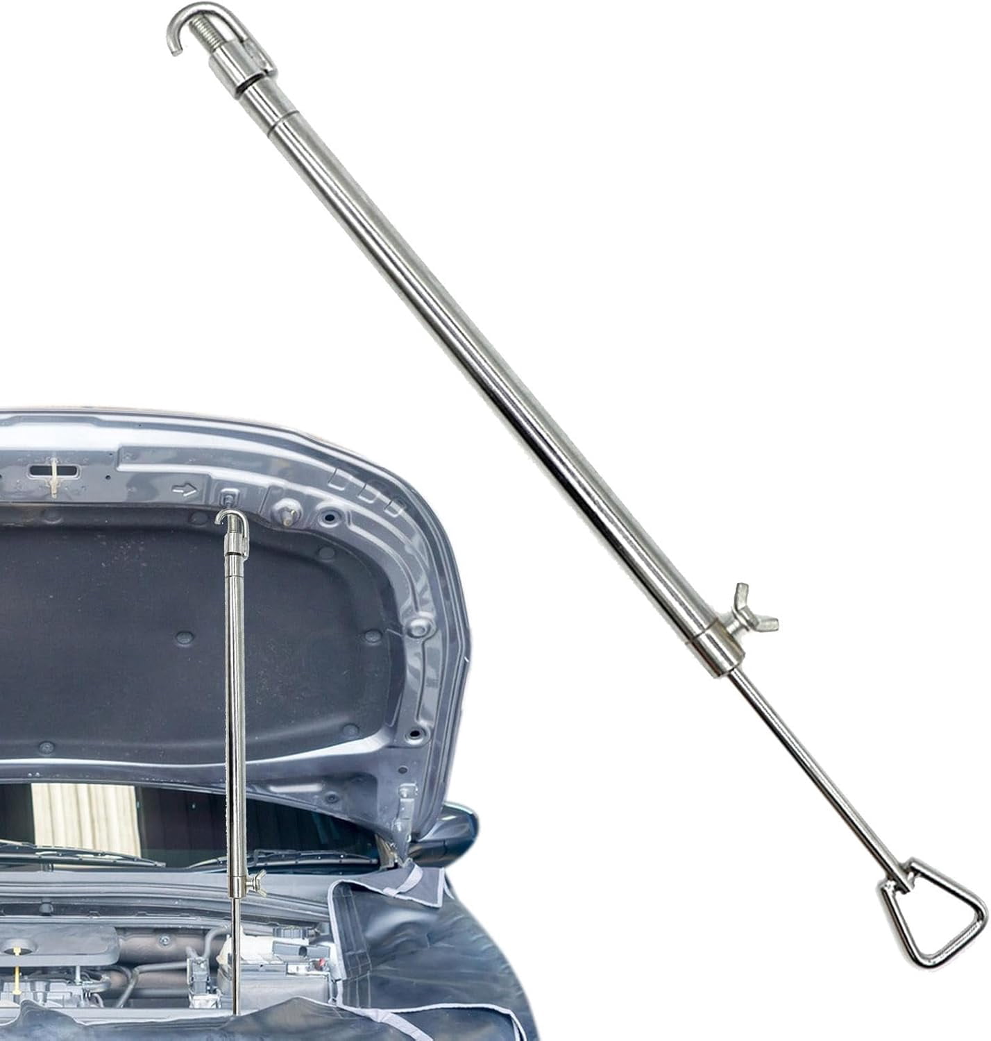 Rod to Hold Up Car Hood, Telescopic Adjustable Car Hood Stand Holder ...