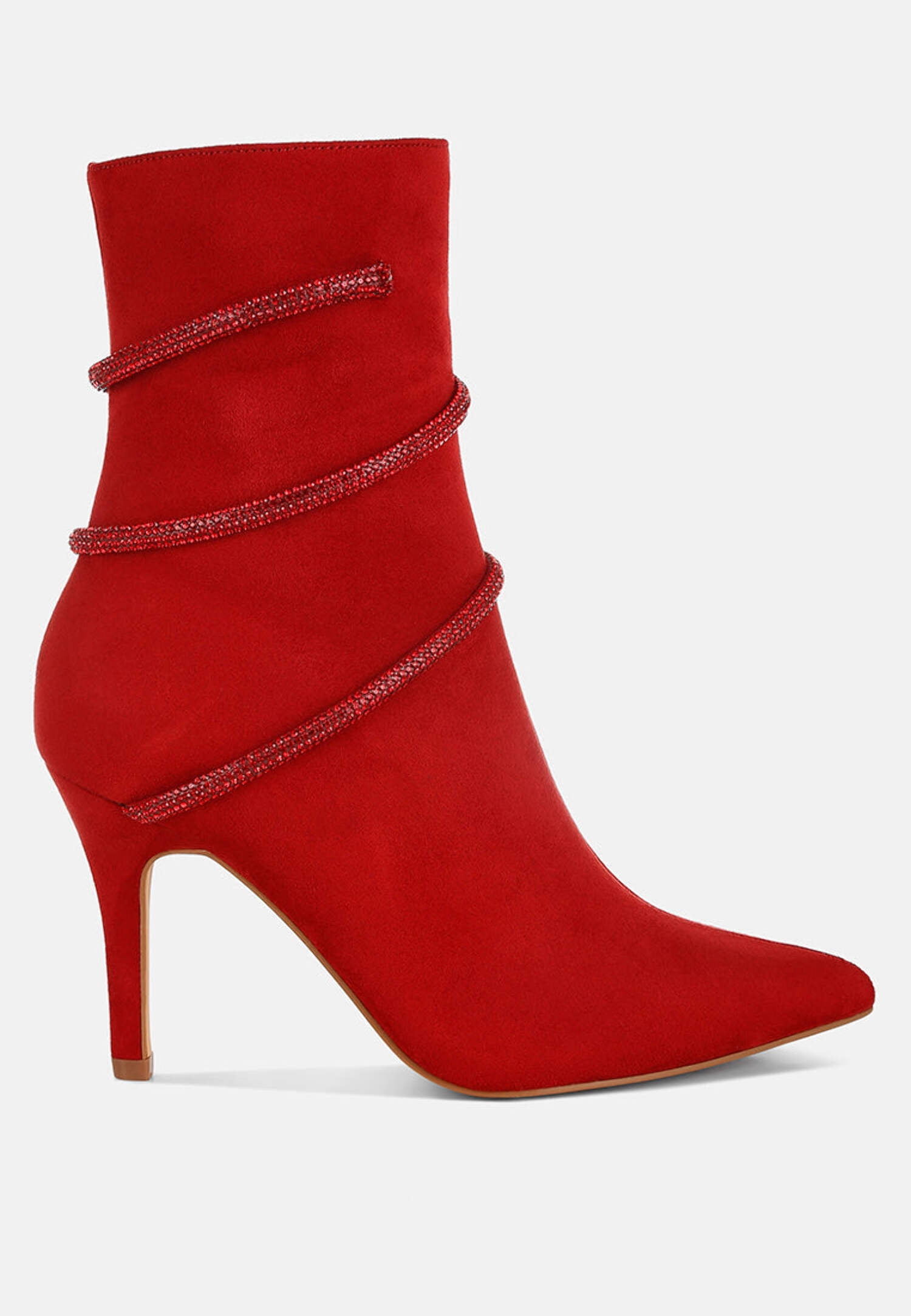 Roda Rhinestone Wrap-Around Stiletto Boots - Walmart.com