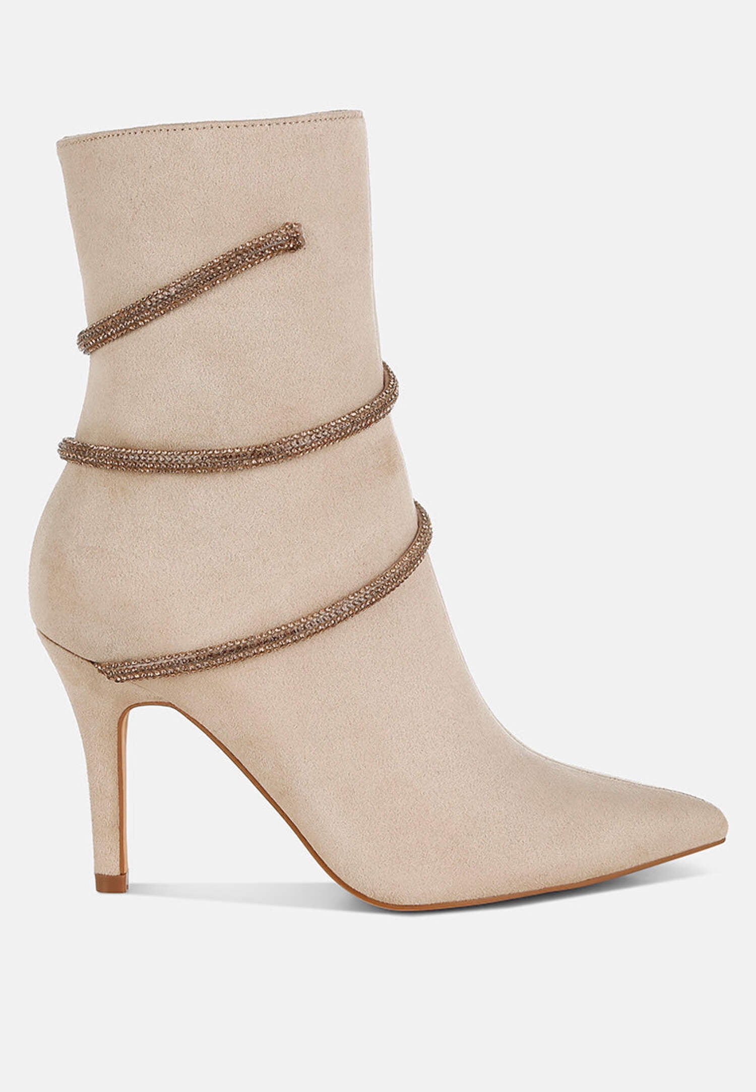 Roda Rhinestone Wrap-Around Stiletto Boots - Walmart.com
