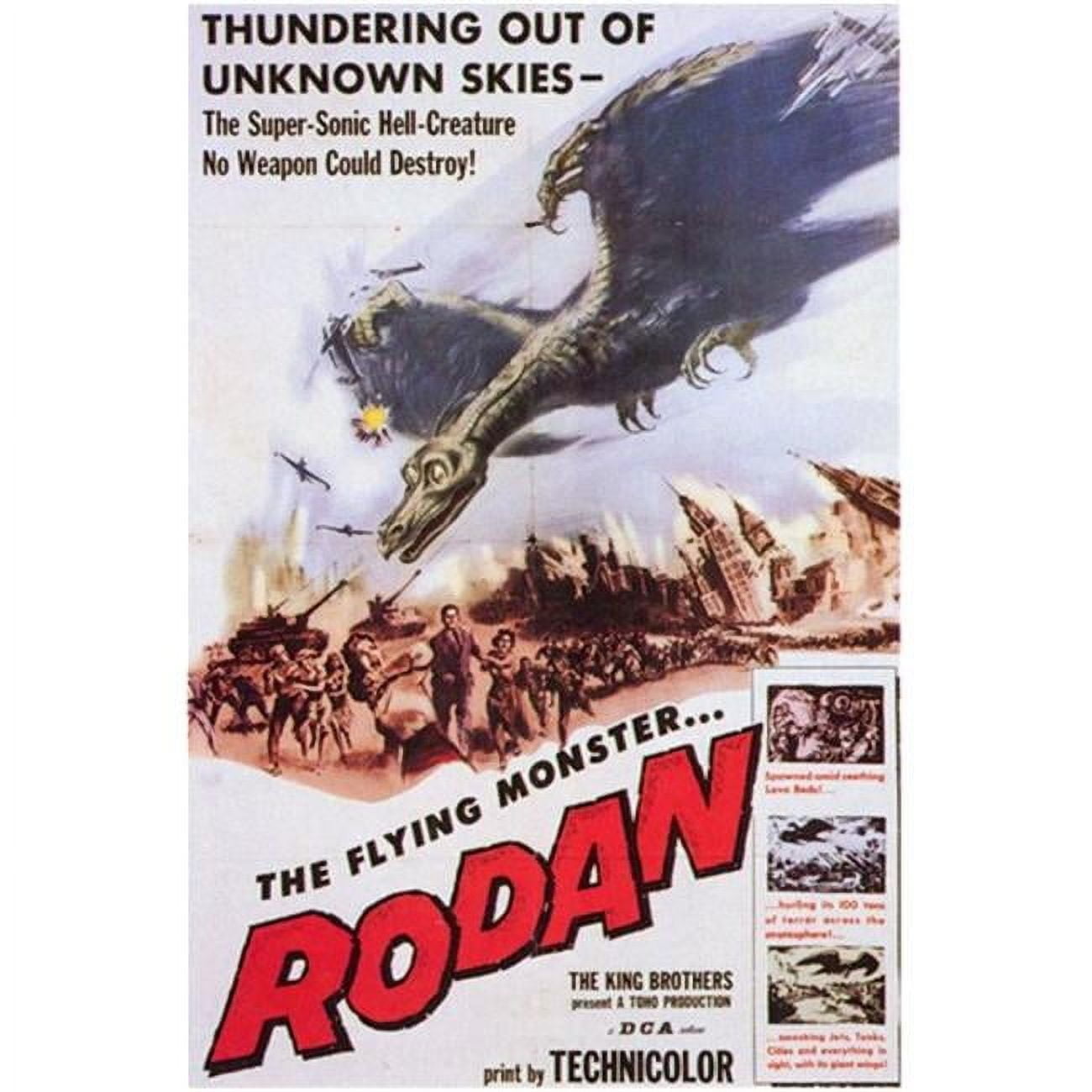 Rodan Movie Poster - 11 x 17 in. - Walmart.com