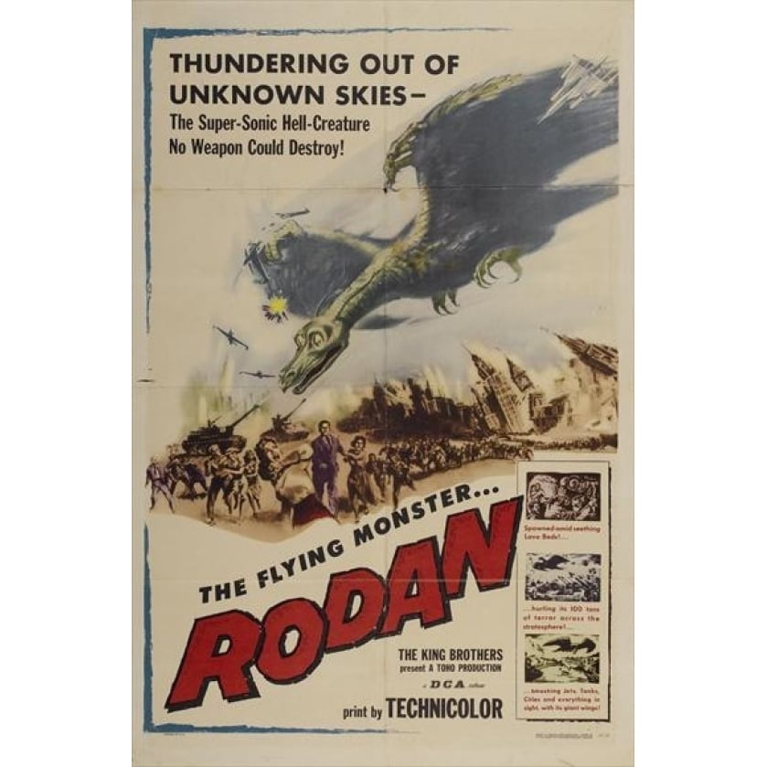 Rodan The Flying Monster Movie Poster Print (27 x 40) - Walmart.com
