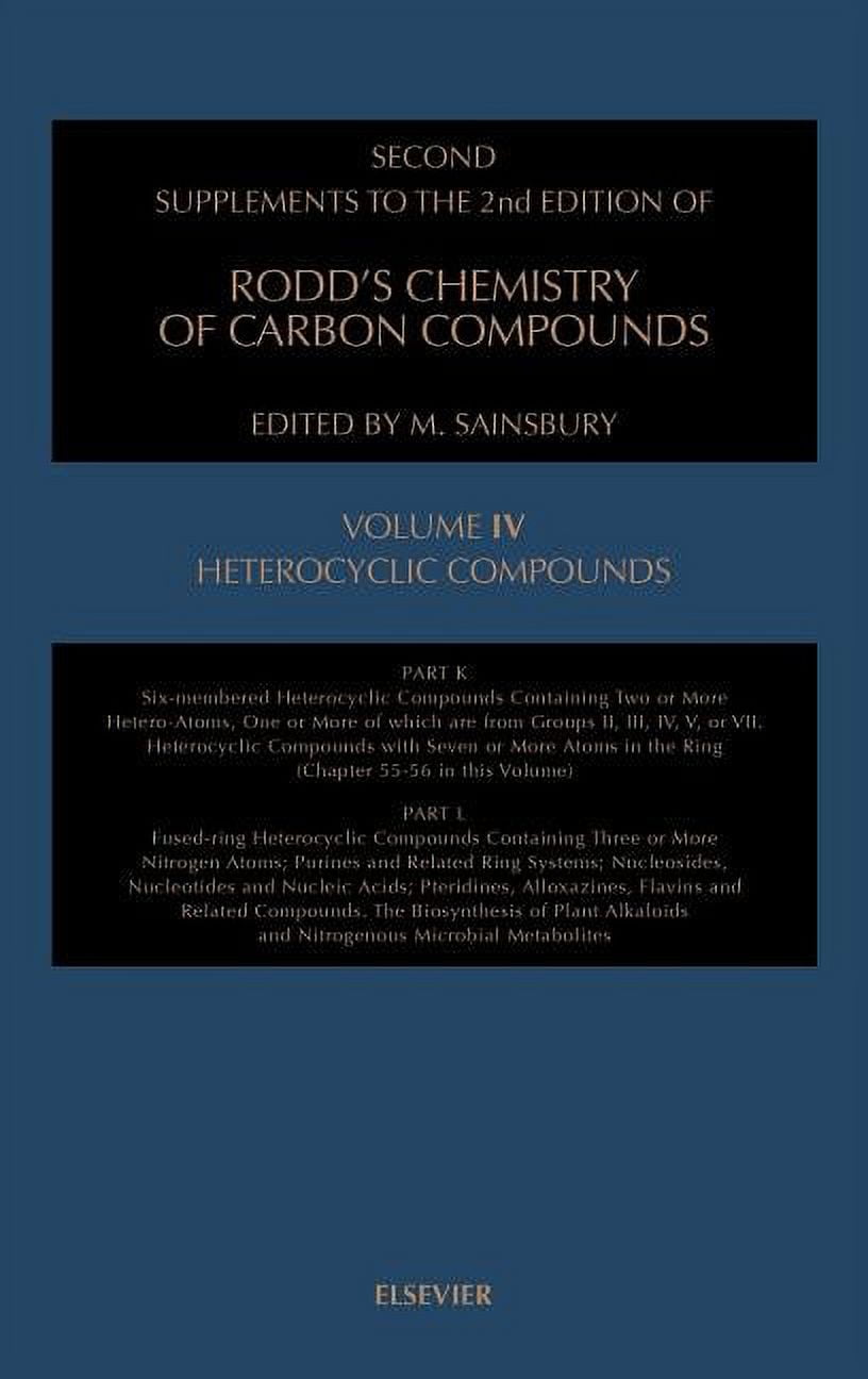Rodd's Chemistry of Carbon Compounds, Su Heter Compound Ssrcciv K(pt)LH ...