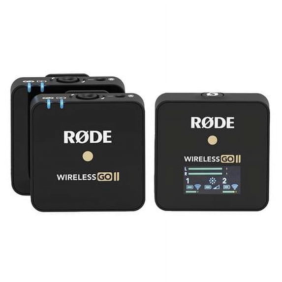 Rode Wireless GO II Dual Channel Wireless Microphone System, Compact ...