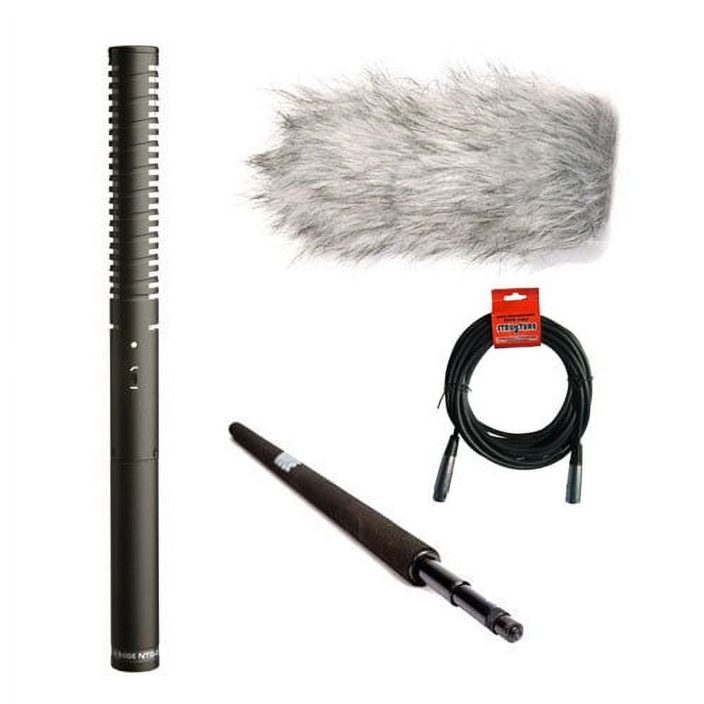 Rode NTG-2 Dual Powered Condenser Mic & Cable, Handheld Boom Pole ...