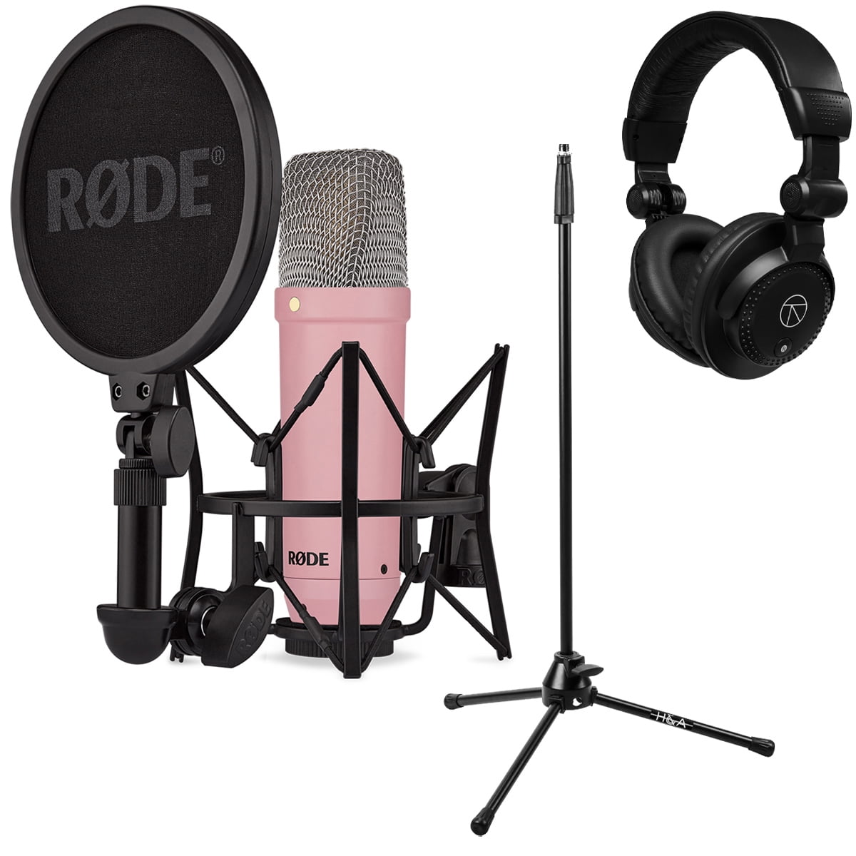 Rode Signature Series NT1 Cardioid Condenser Studio Microphone, Pink ...