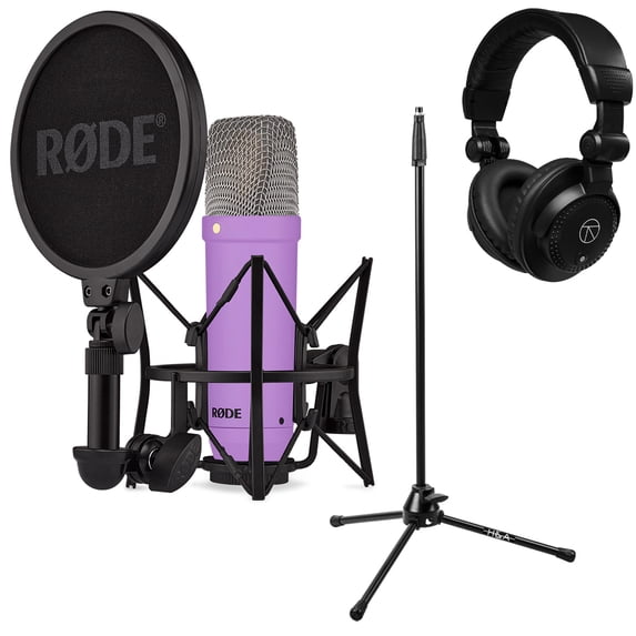 Rode Signature Series NT1 Cardioid Condenser Studio Microphone, Purple ...