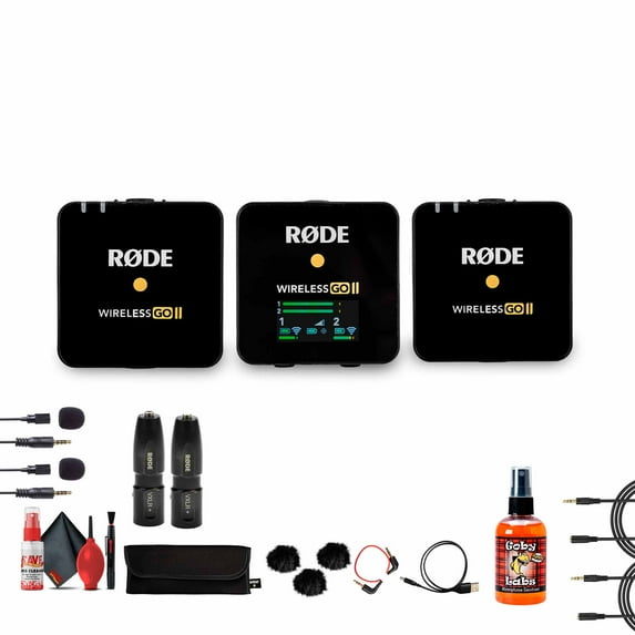 Rode Wireless GO II Dual Channel Mic System – Compact Wireless ...