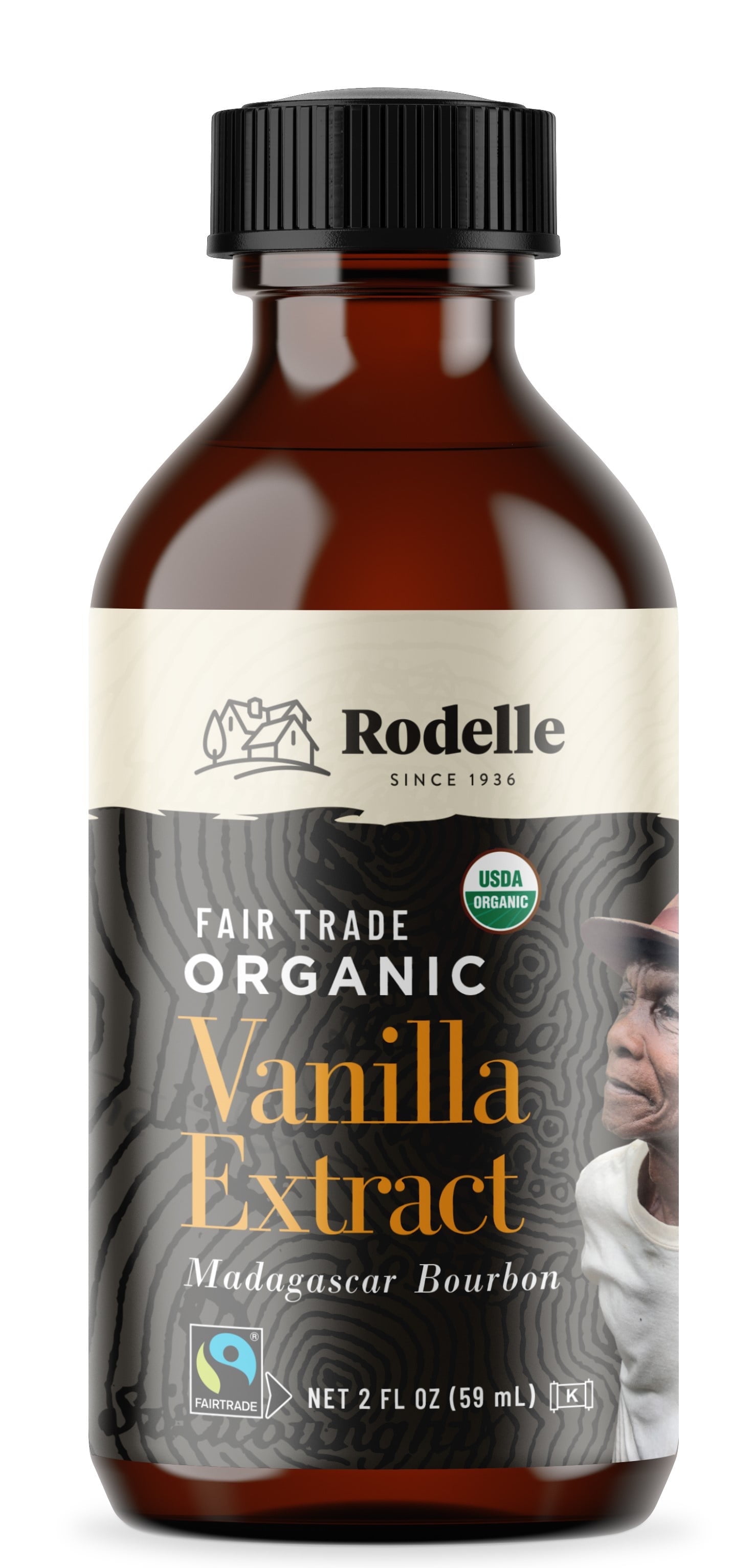 Rodelle Organic Fairtrade Madagascar Bourbon Vanilla Extract, 2oz ...