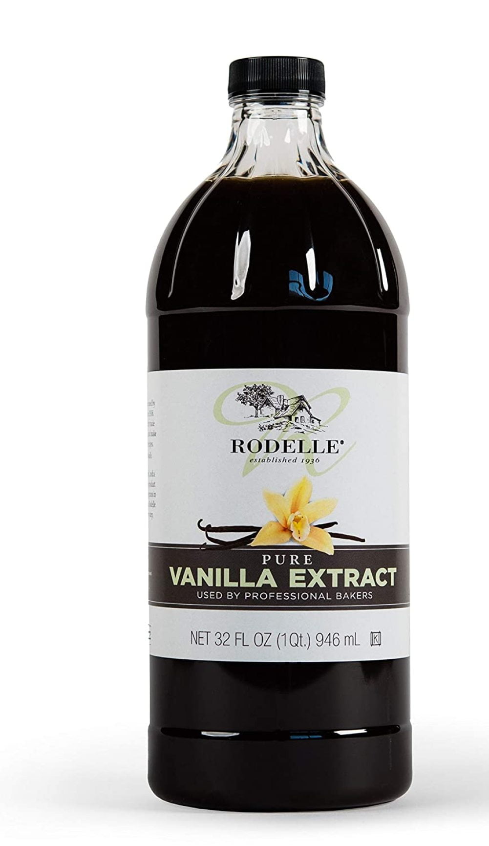 Rodelle Pure Vanilla Extract, 32 Ounce, Gourmet Flavoring, Made from ...