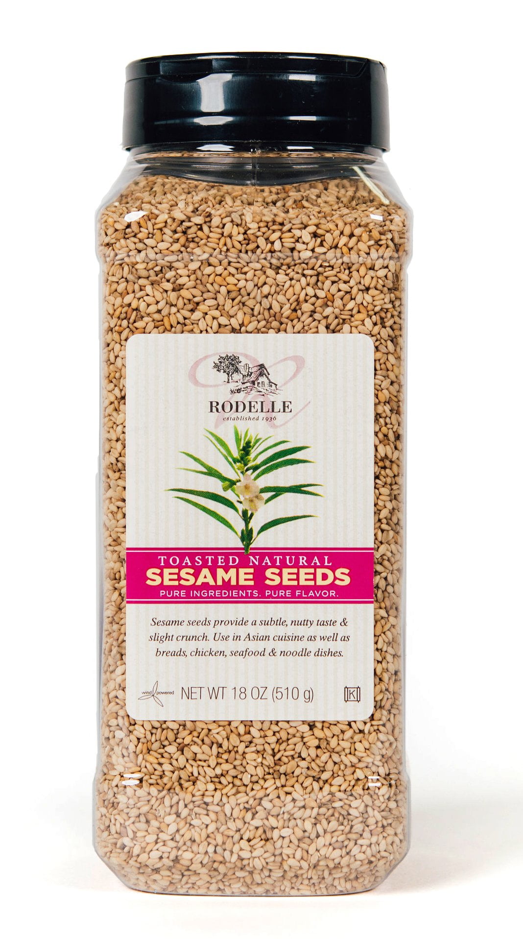 Rodelle Toasted Natural Sesame Seeds, 18 Ounce Jar - Walmart.com