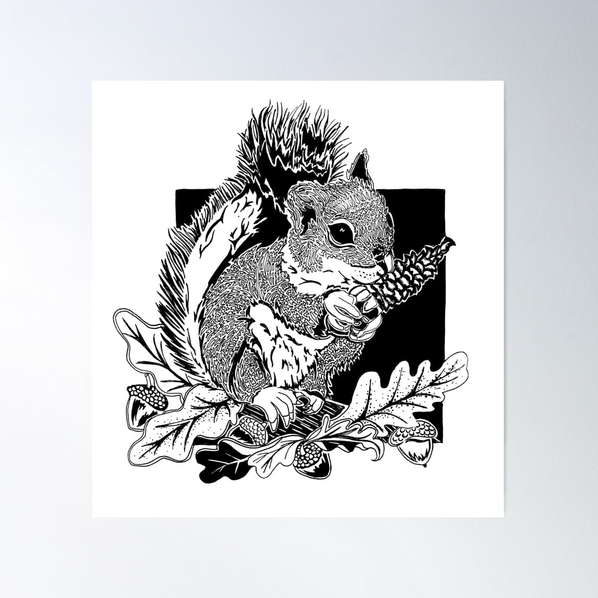 Rodent - Inktober 2020 Series Poster Wall Art, Modern Wall Decor For ...