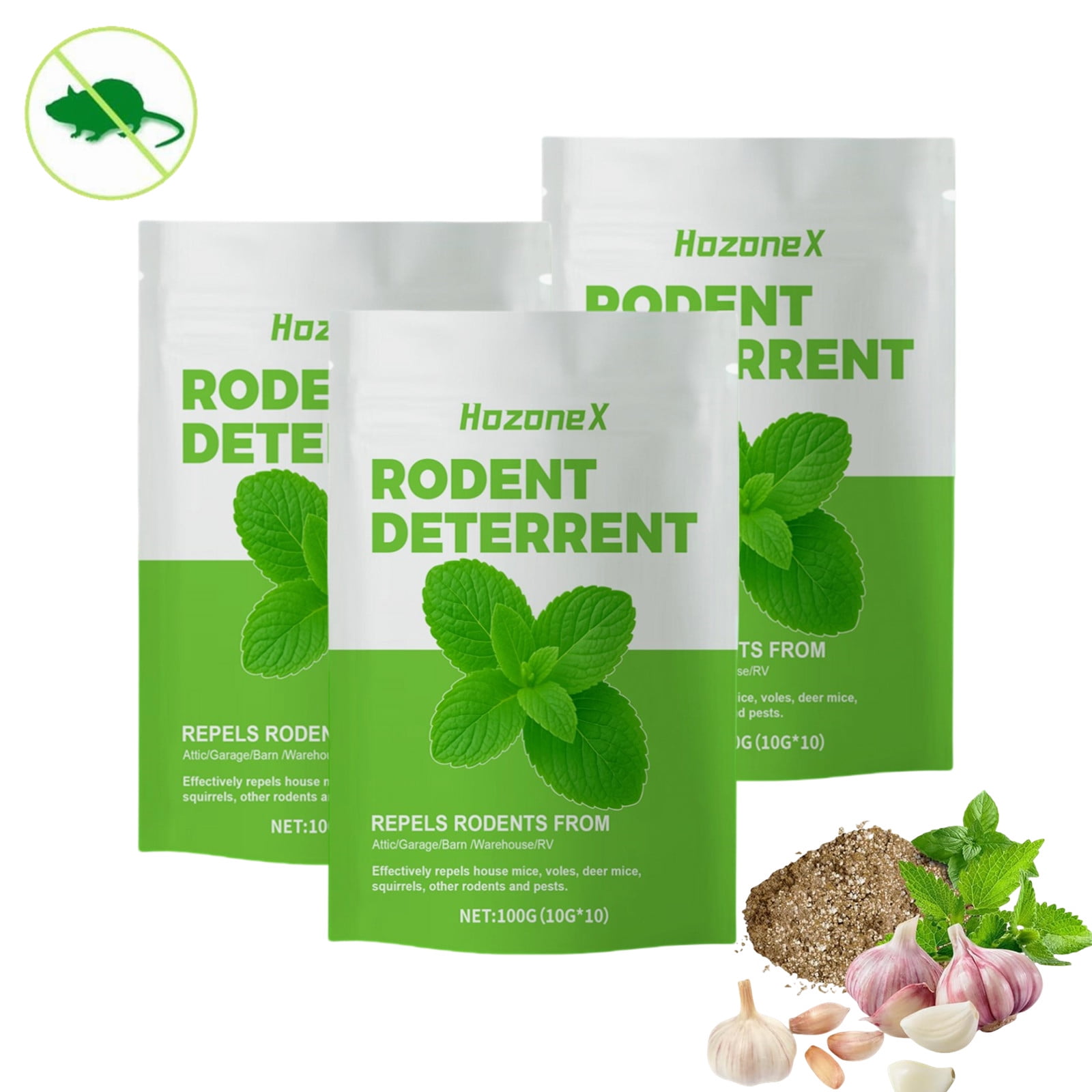Rodent and Mice Repellent Outdoor/Indoor 10 Pcs, Plant-Based Rat ...