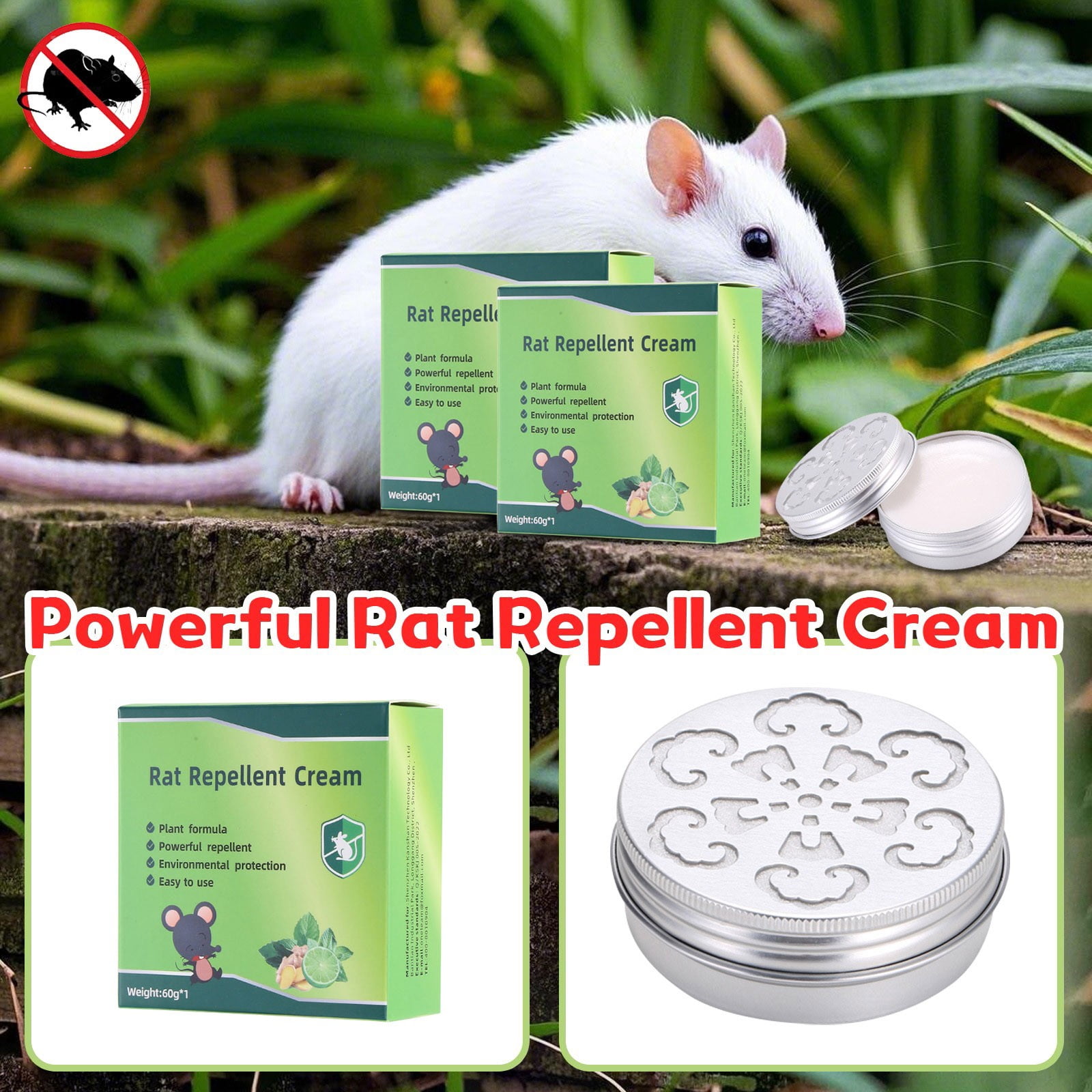 Rodent and Mice Repellent Outdoor/Indoor, Plant-Based Rat Repellent for ...