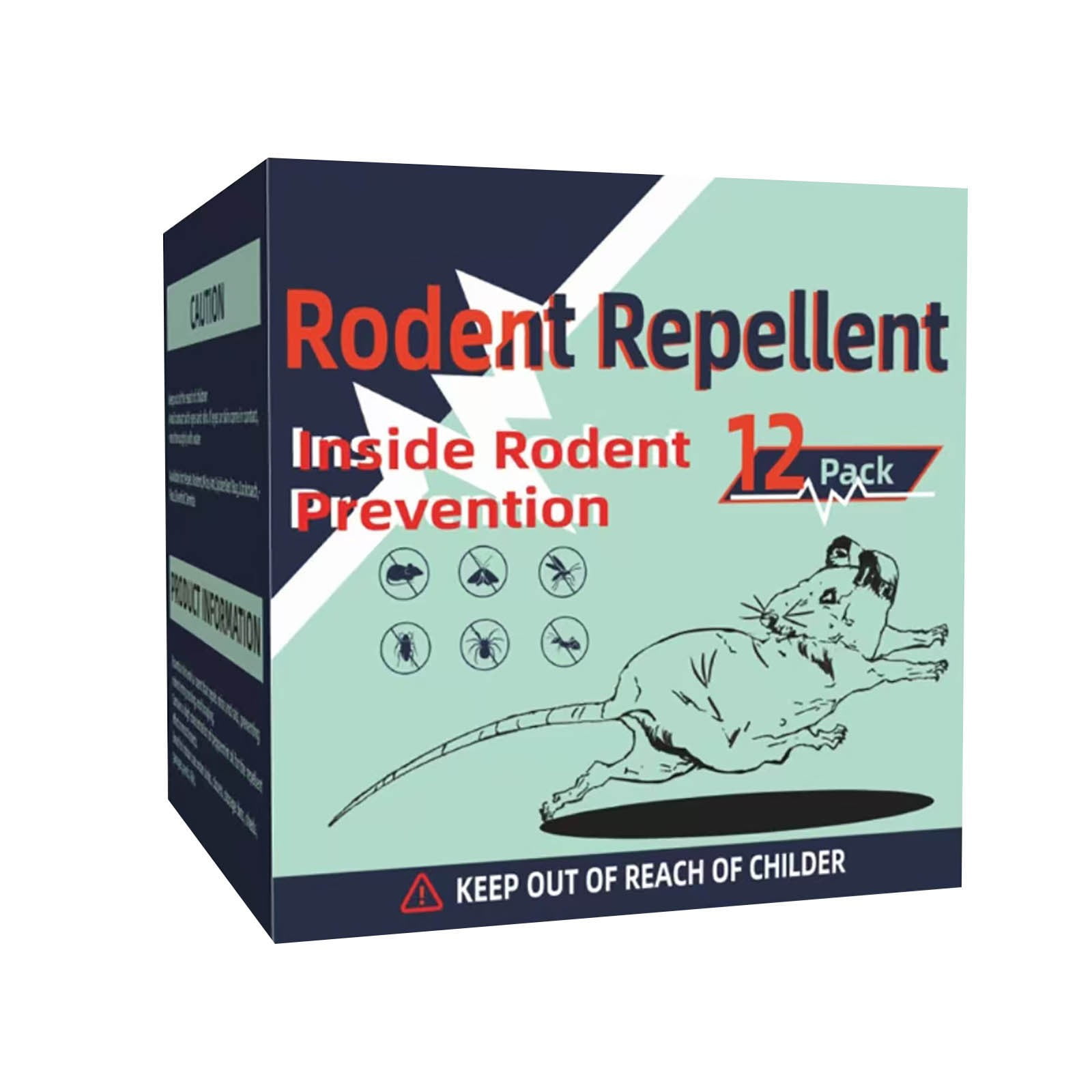 Rodent Repellent 12 Pack Safe & Effective Indoor Pest Control Solution ...