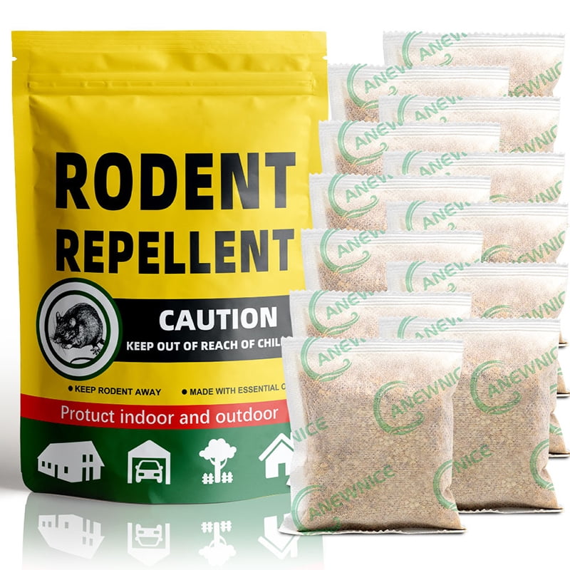 Rodent Repellent, Indoor Mice and Rats Repellents 12 Packs, Rodent ...