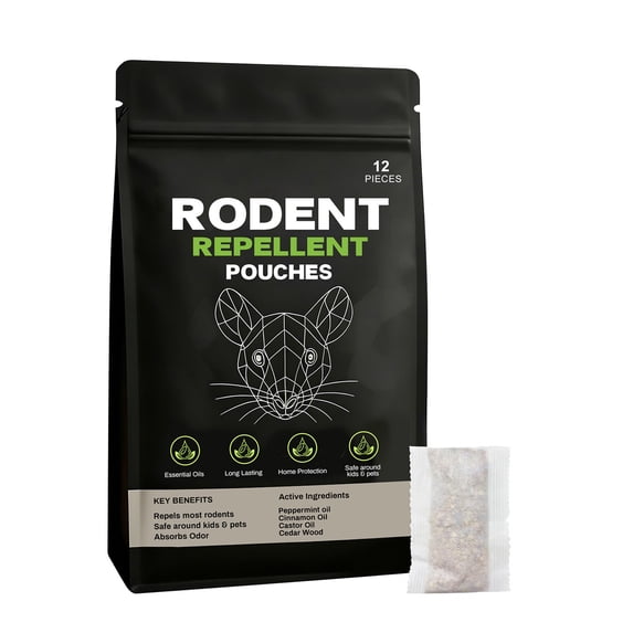 Rodent Repellent Pouches with Essential Oils Scented 2 Pack Long ...