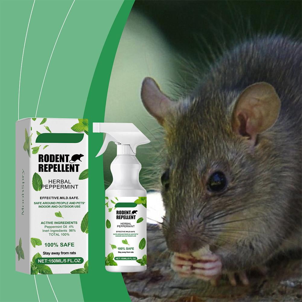 Rodent Repellent Spray – Outdoor Mouse & Rat Deterrent for Gardens ...
