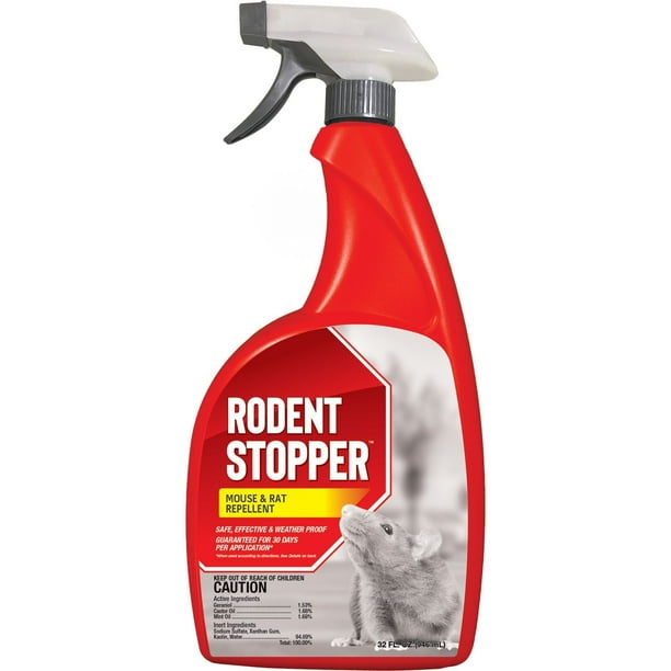 Rodent Stopper 32oz Ready to Use Trigger, Mice and Rat Repellent ...