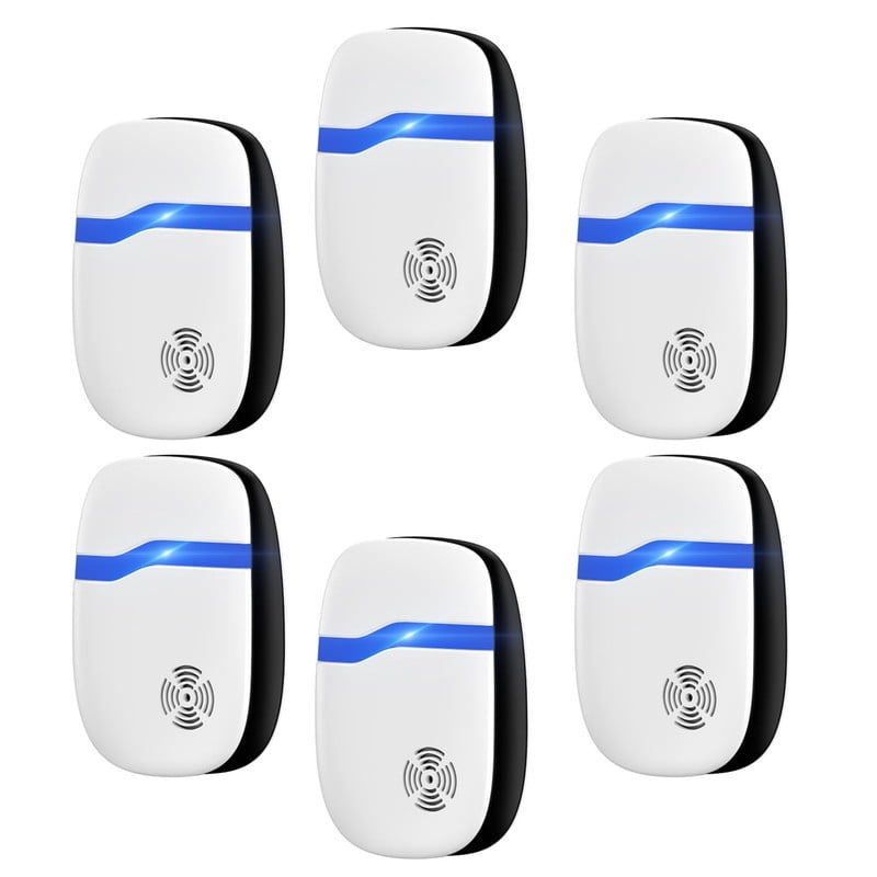 Rodent Ultrasonic Repeller Pest Control Plug In Wall 6 Packs, Indoor ...