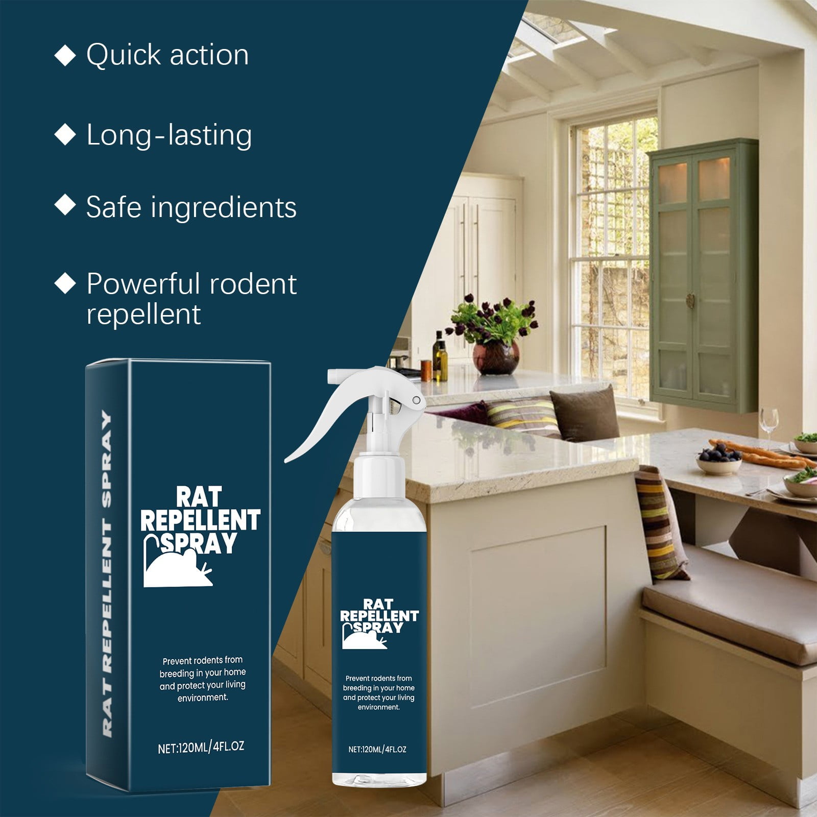 Rodent and Mice Repellent Outdoor/Indoor, Stop Mice From Invading Your ...