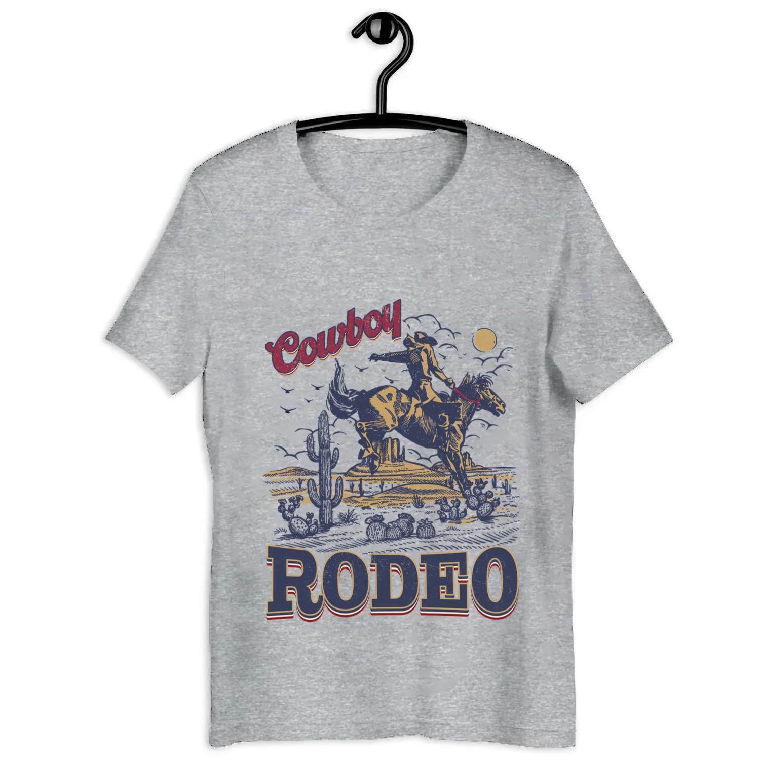Rodeo 90s Graphic Cowboy T-Shirt, Vintage 2000s Graphic Western Shirt ...