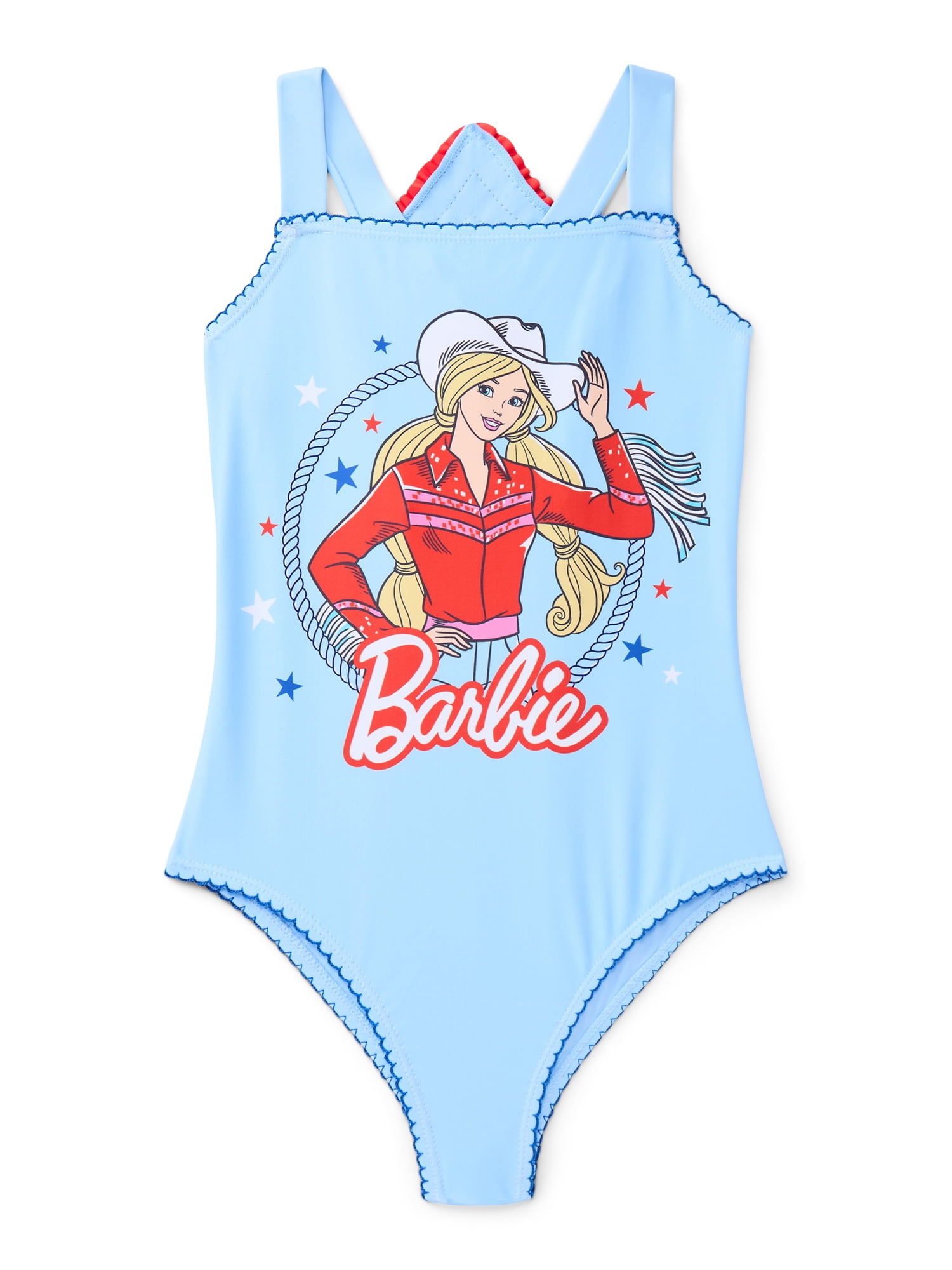 Rodeo Barbie Girls One Piece Swimsuit, Sizes 4-12 - Walmart.com