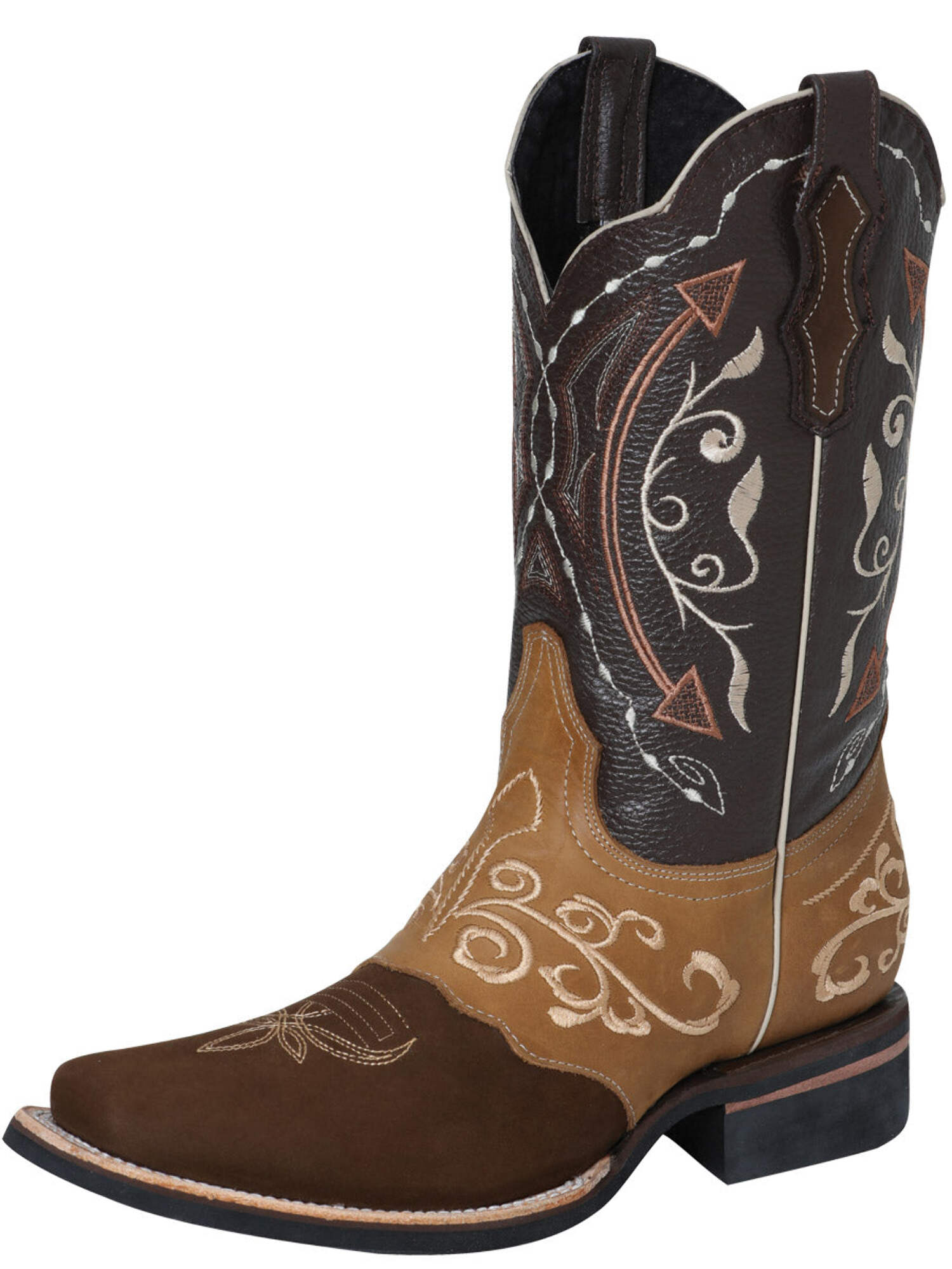 Men's Bovino Nobuck Leather Classic Western Cowboy Boots 'El Señor de ...