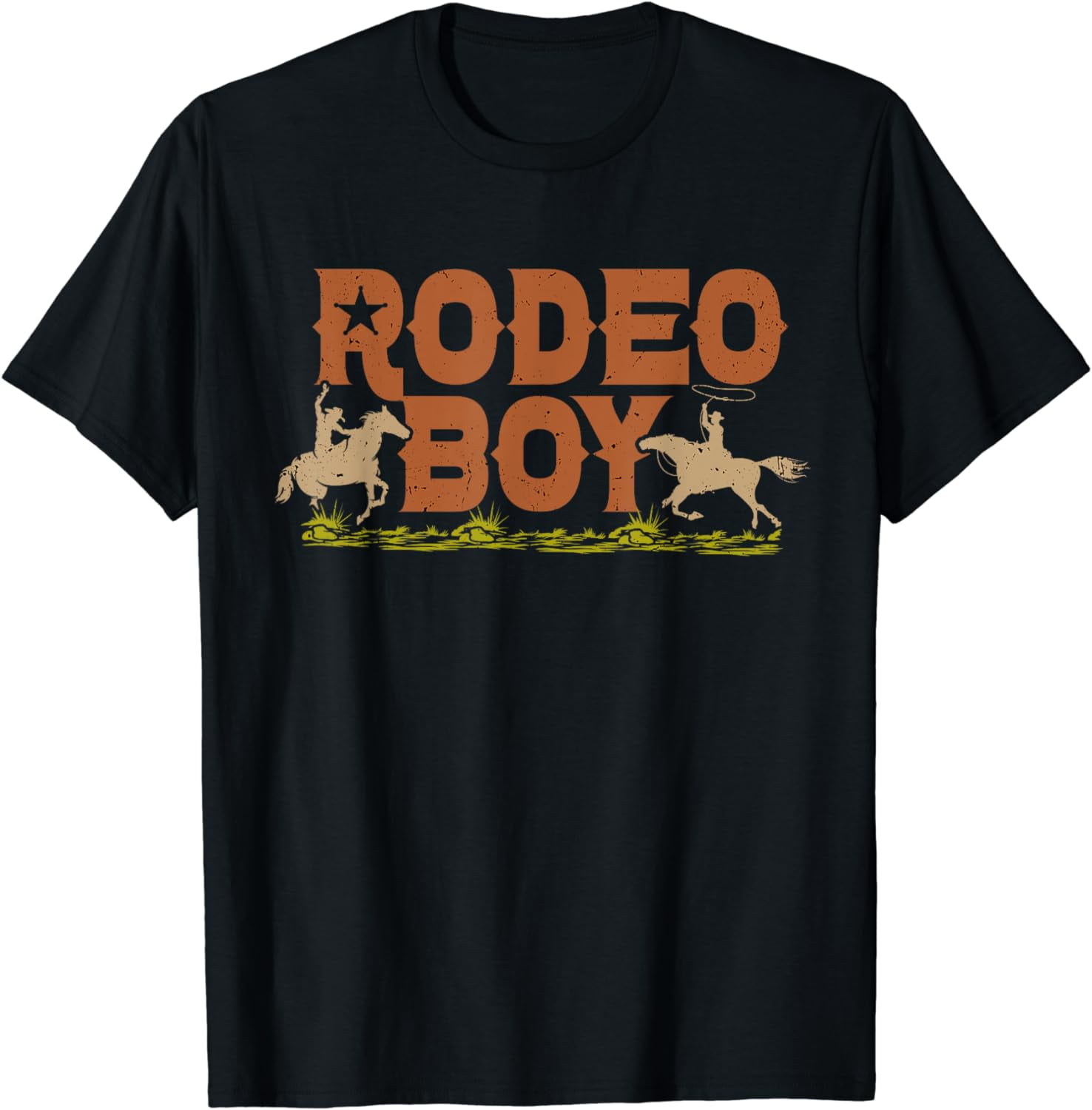 Rodeo Boy Howdy Cowboy Western Country Horse Riding T-Shirt - Walmart.com