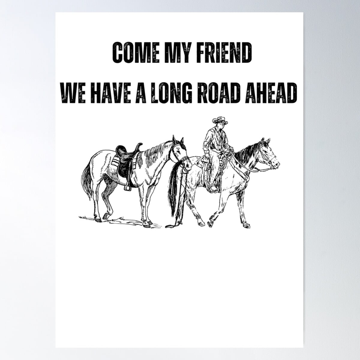 Rodeo Bucking Horse Cowboy Riding Stallion Poster Wall Art, Modern Wall ...