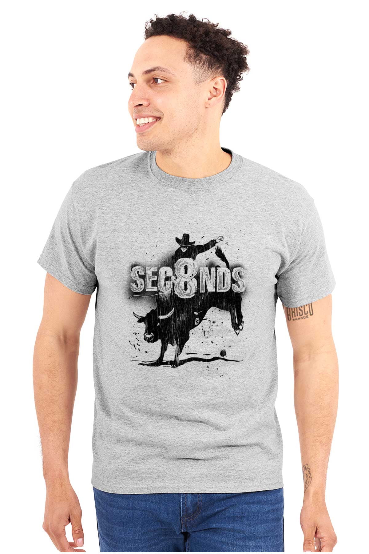 Rodeo Bull Rider Cowboy Cool Country Men Big & Tall Graphic Tee Brisco ...