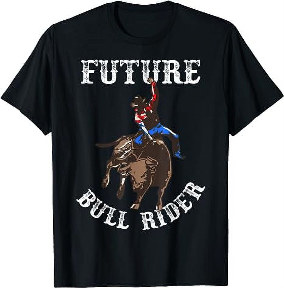 Rodeo Cowboy Shirt Mechanical Bull Riding Future Bull Rider T-Shirt ...