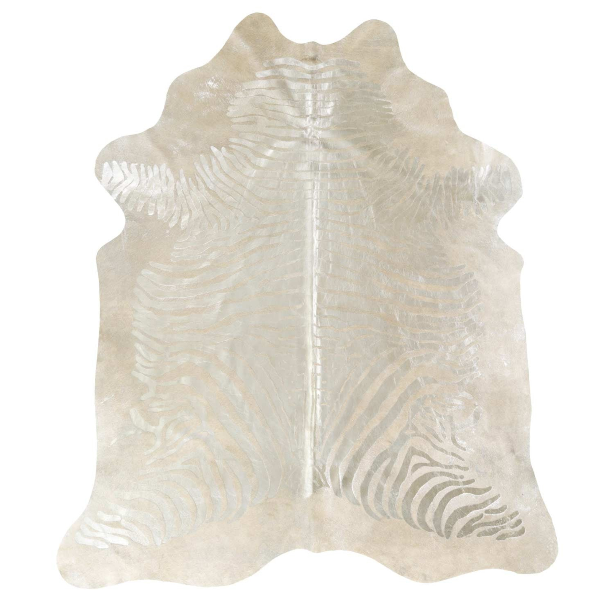 Rodeo Cowhide Rugs Silver Zebra Print Cowhide Rug - Walmart.com