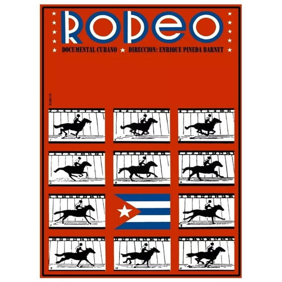 Rodeo Cuban horse race documentary Decor Poster.Graphic Art Interior ...