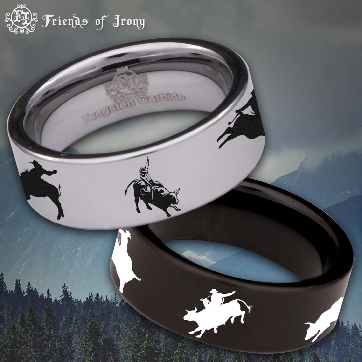 Rodeo Tungsten Carbide Ring - Walmart.com