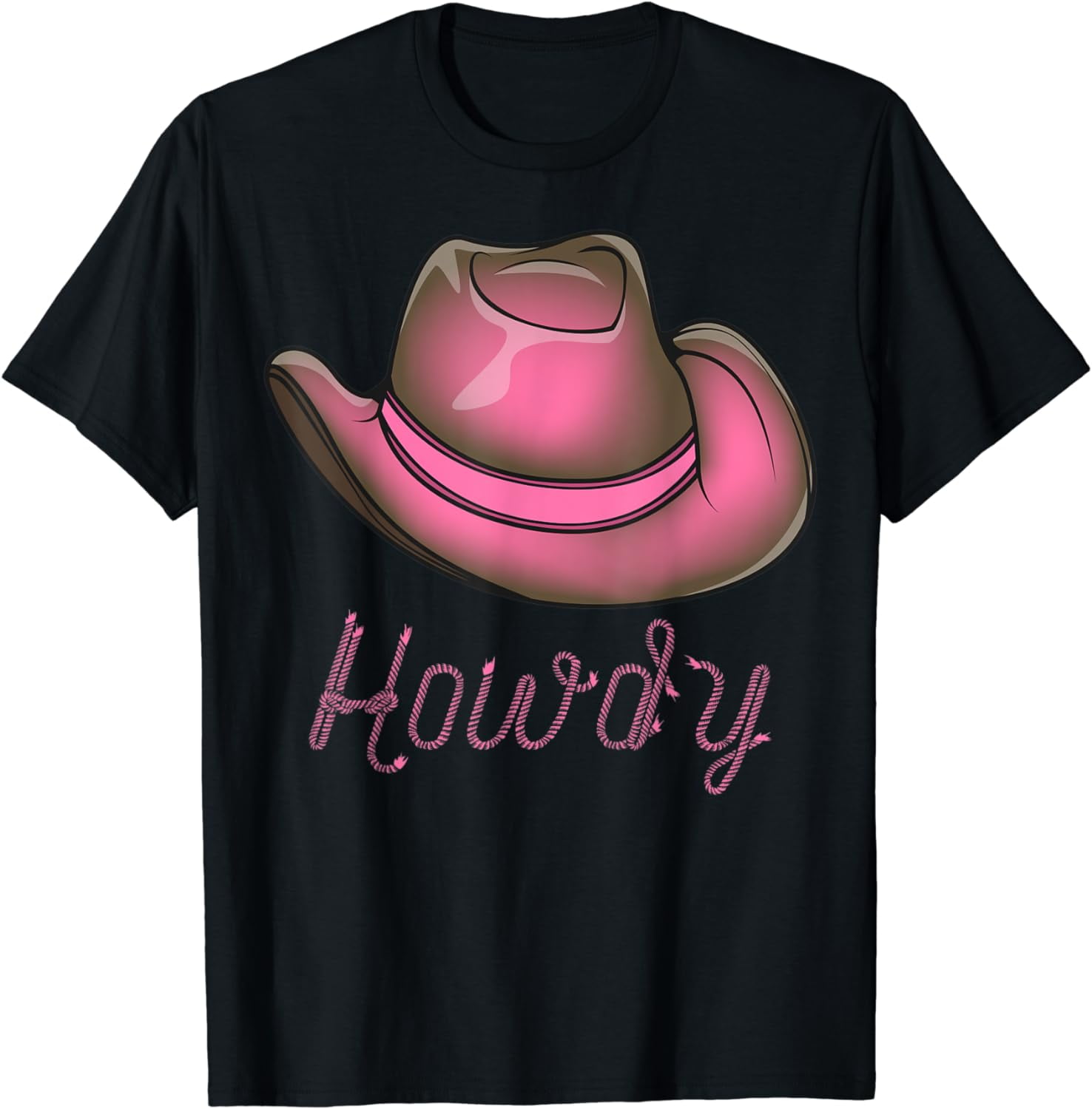 Rodeo Western Texas Howdy Cowgirl Hat T-Shirt - Walmart.com
