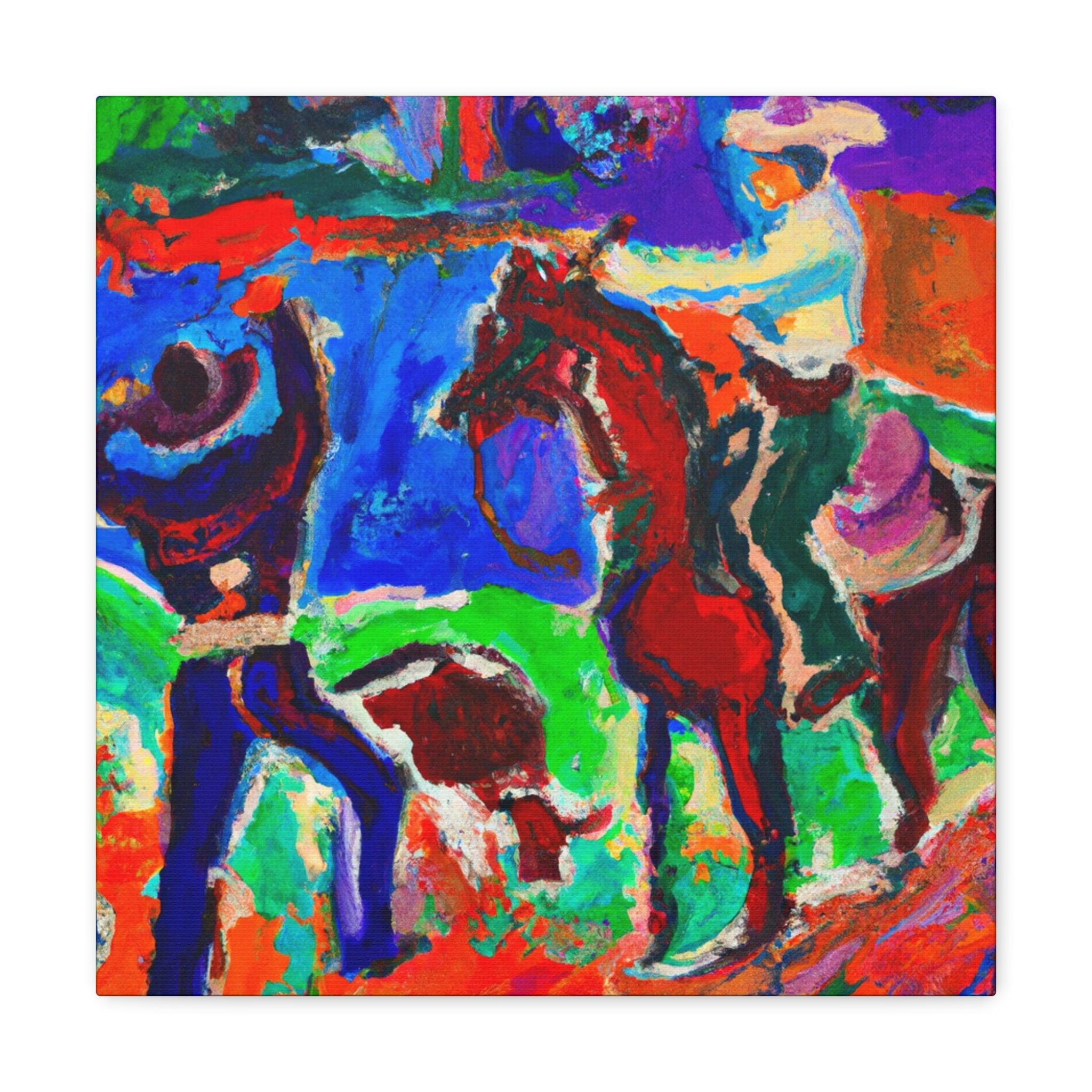 "Rodeo at Sunset," - Canvas - Walmart.com